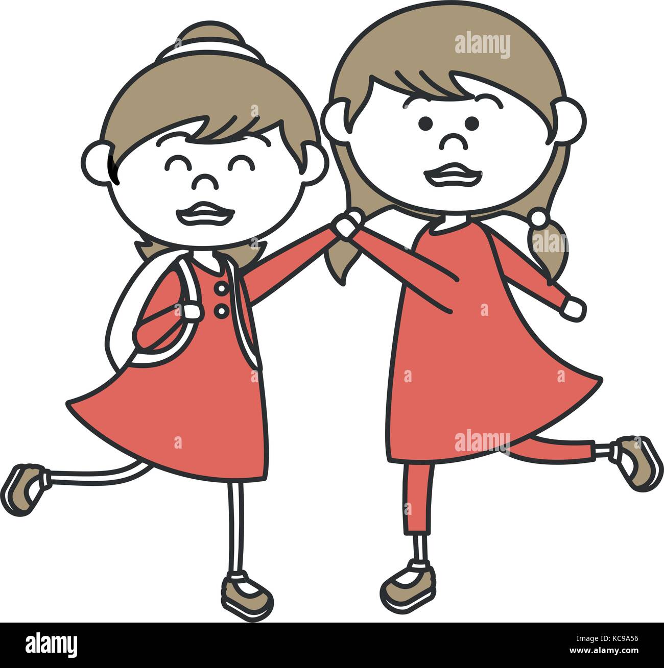 Cute Little Girls Characters Stock Vector Image Art Alamy cute-little-girls-characters-stock-vector-image-art-alamy