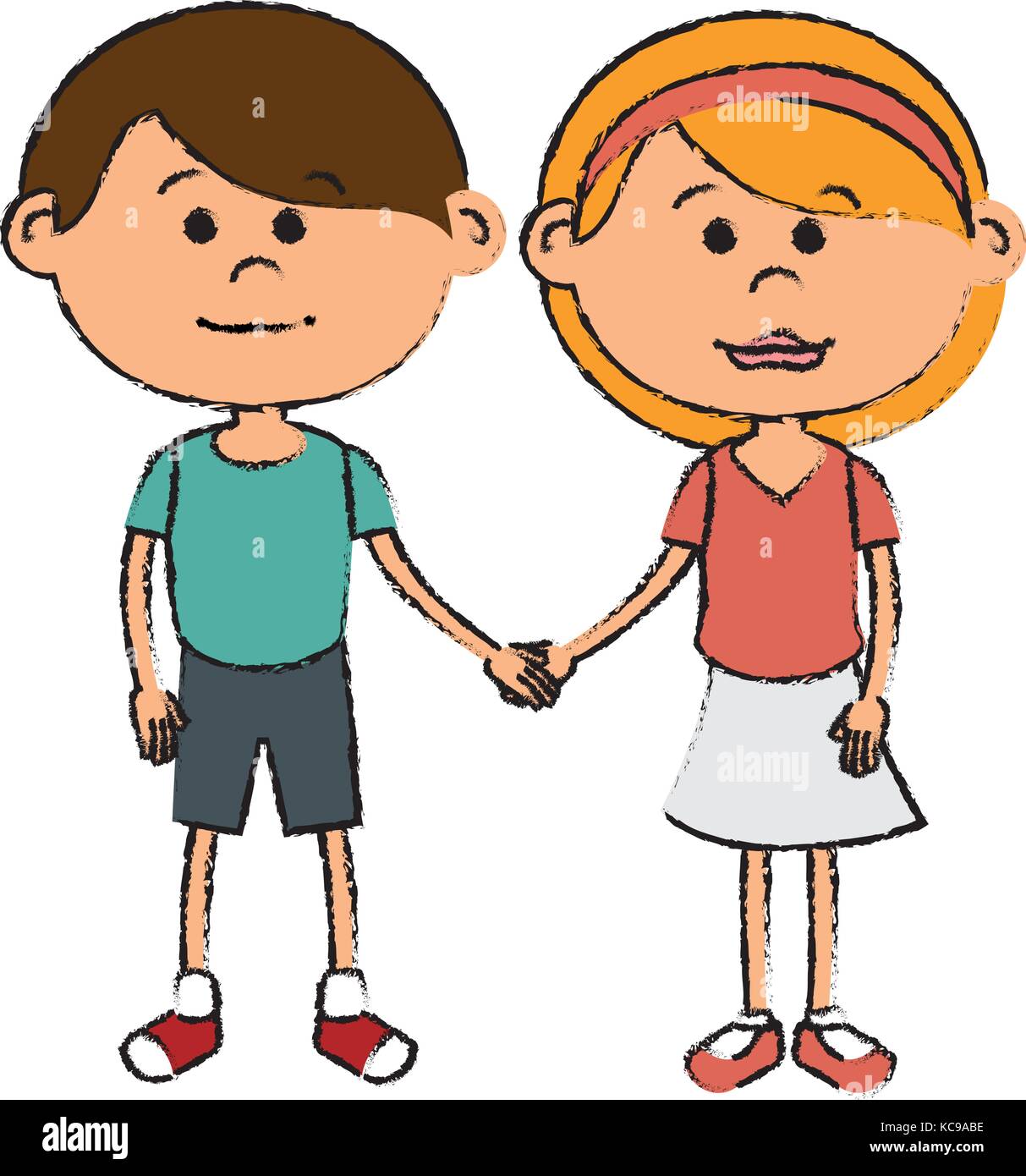 little children avatars characters vector illustration design Stock ...