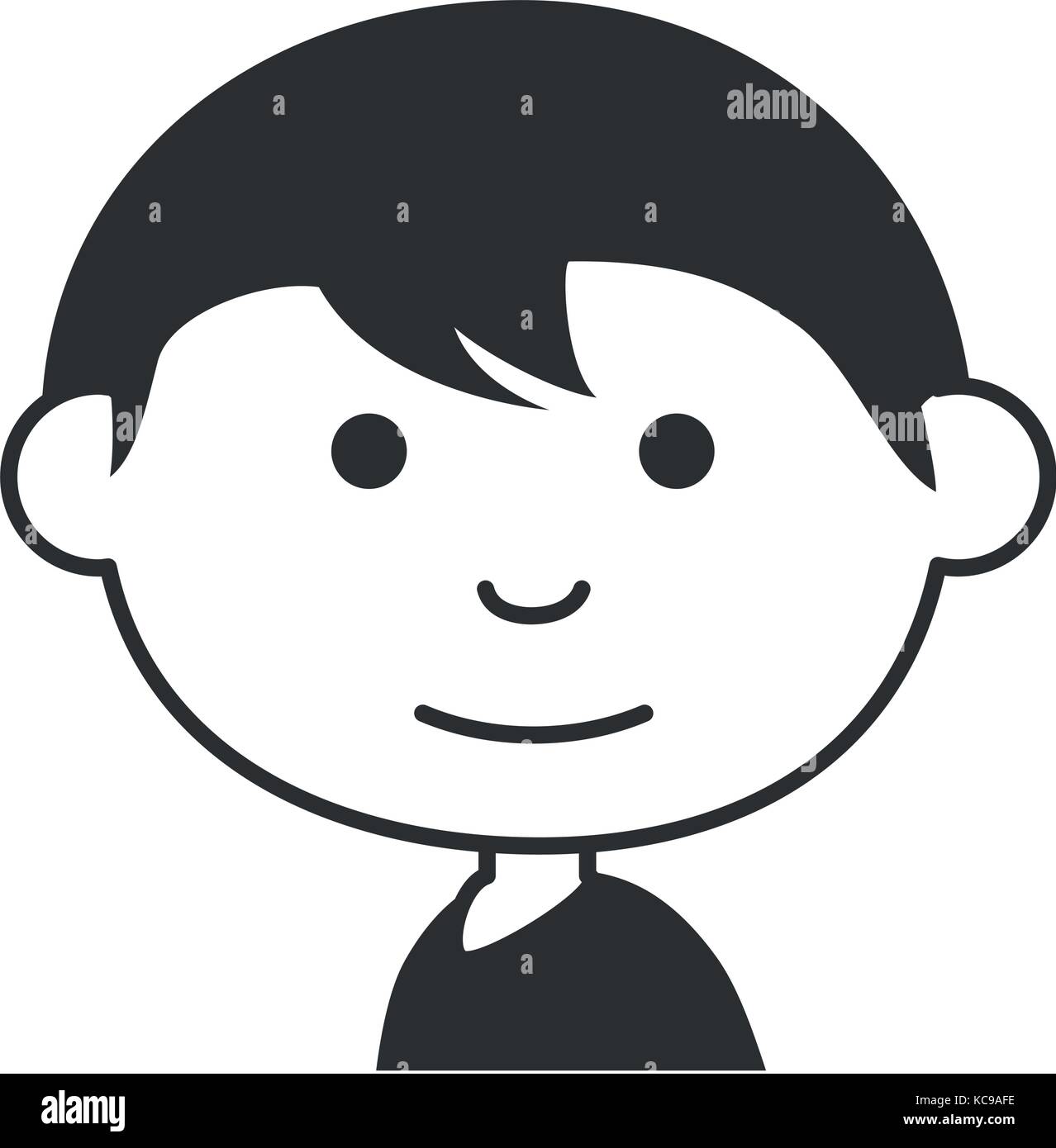 little boy avatar character vector illustration design Stock Vector ...