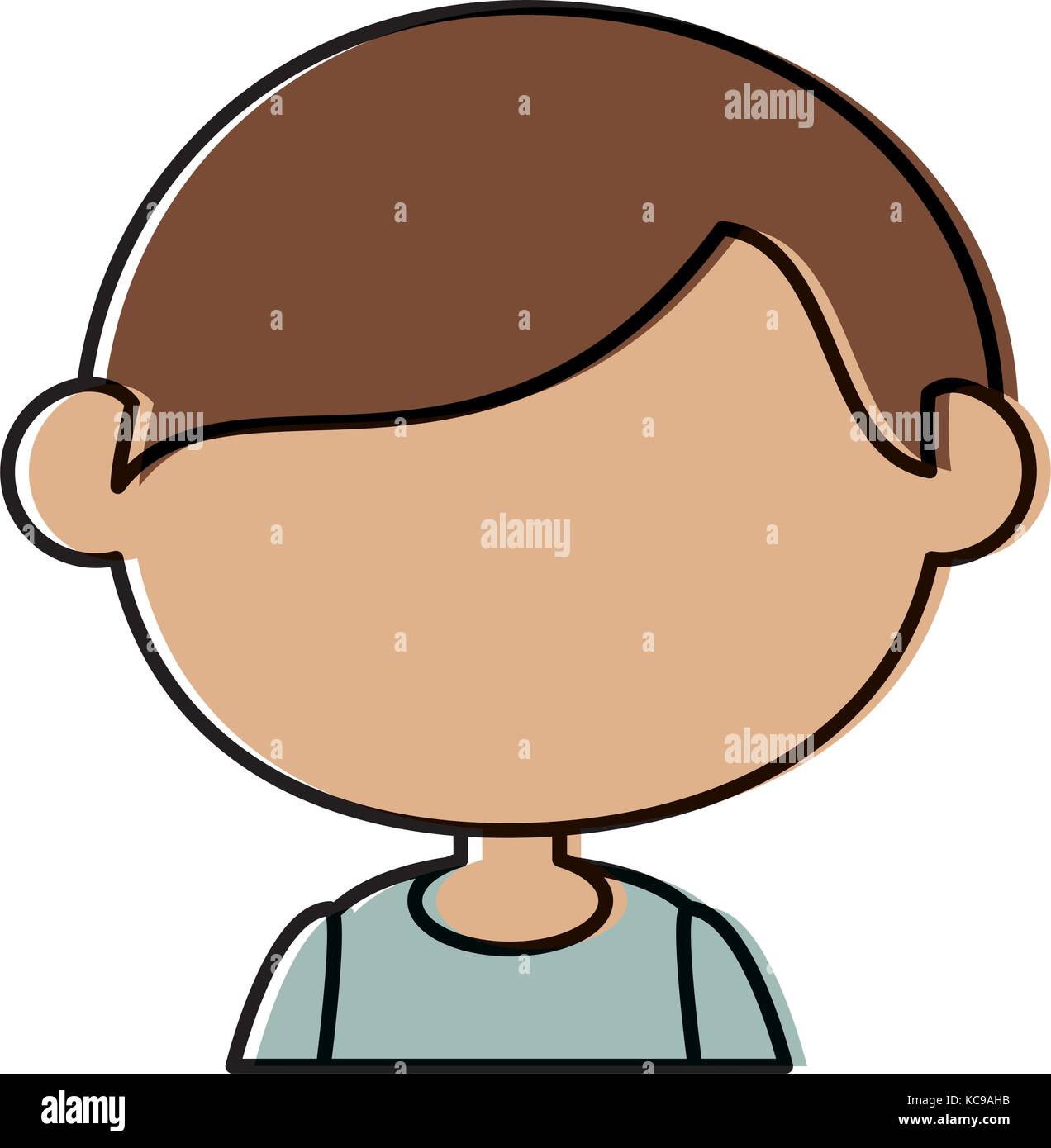 little boy avatar character vector illustration design Stock Vector ...