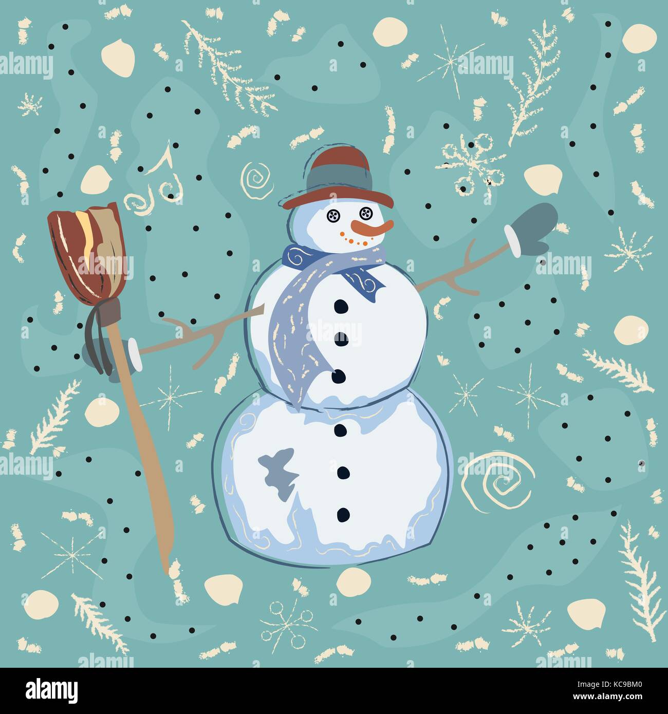 Snow in background delicate Stock Vector Images - Alamy