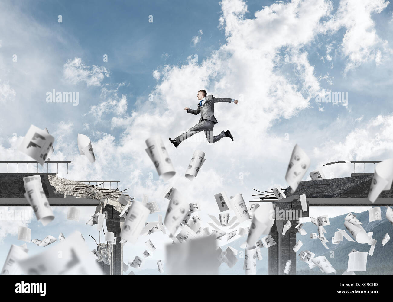 Problems and difficulties overcoming concept Stock Photo - Alamy