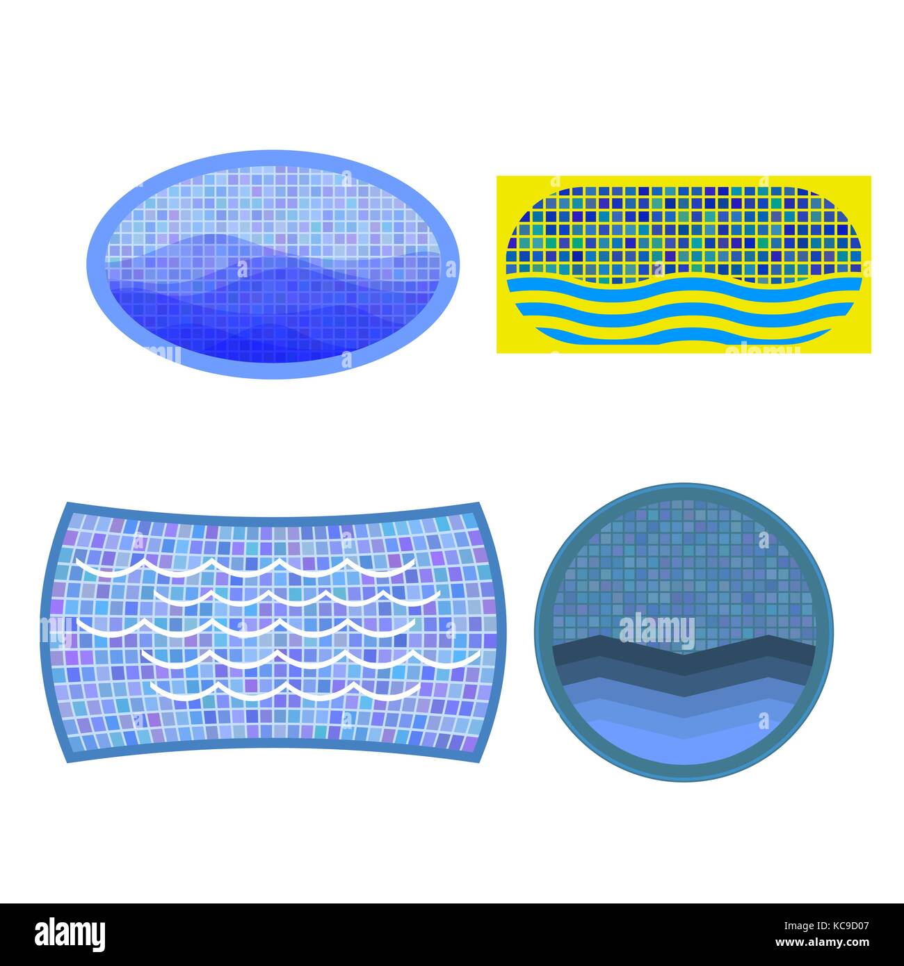 Set of Swimming Pool Icons Stock Vector Image & Art - Alamy