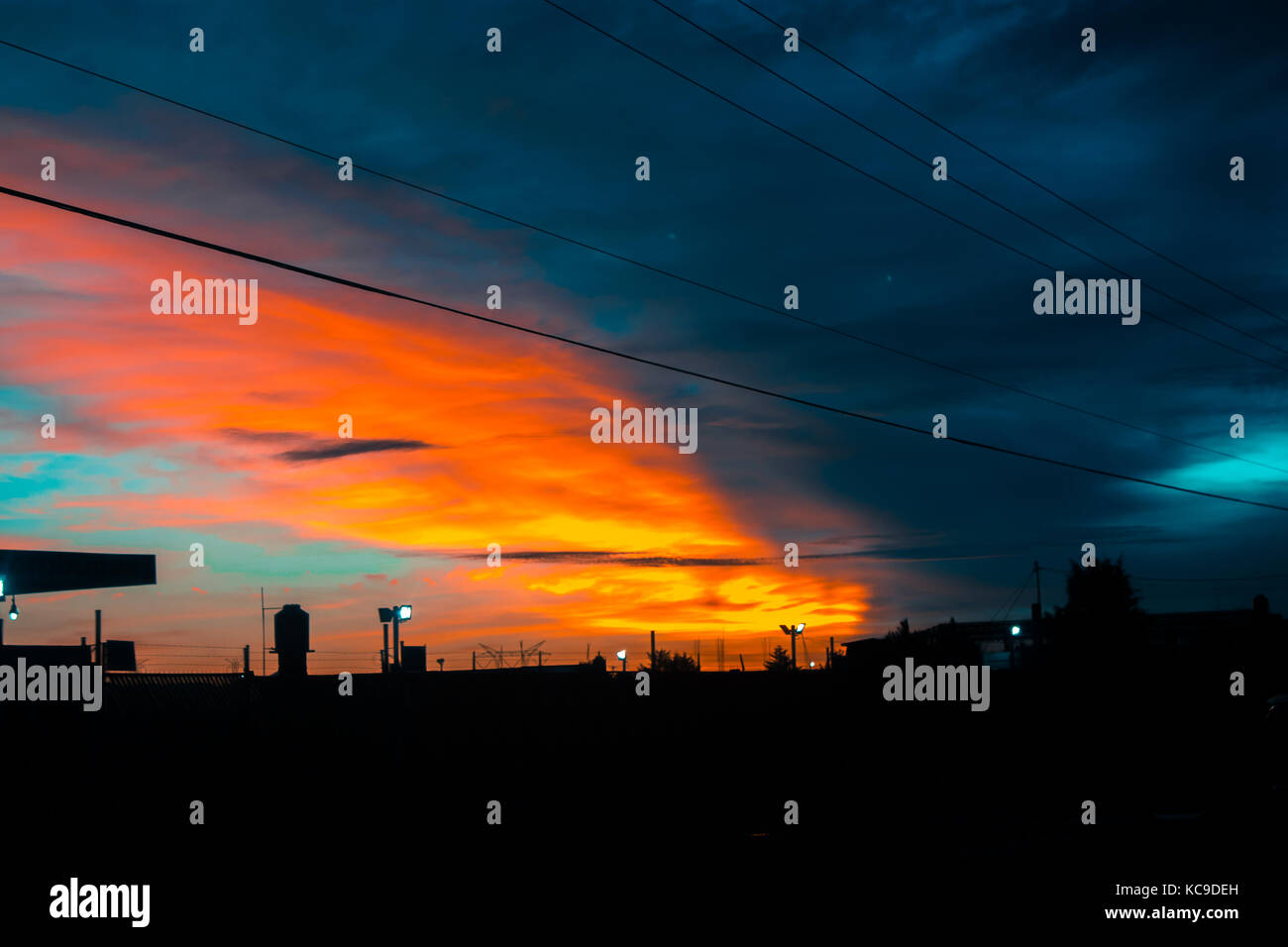 Colorful sunrise sky Stock Photo - Alamy