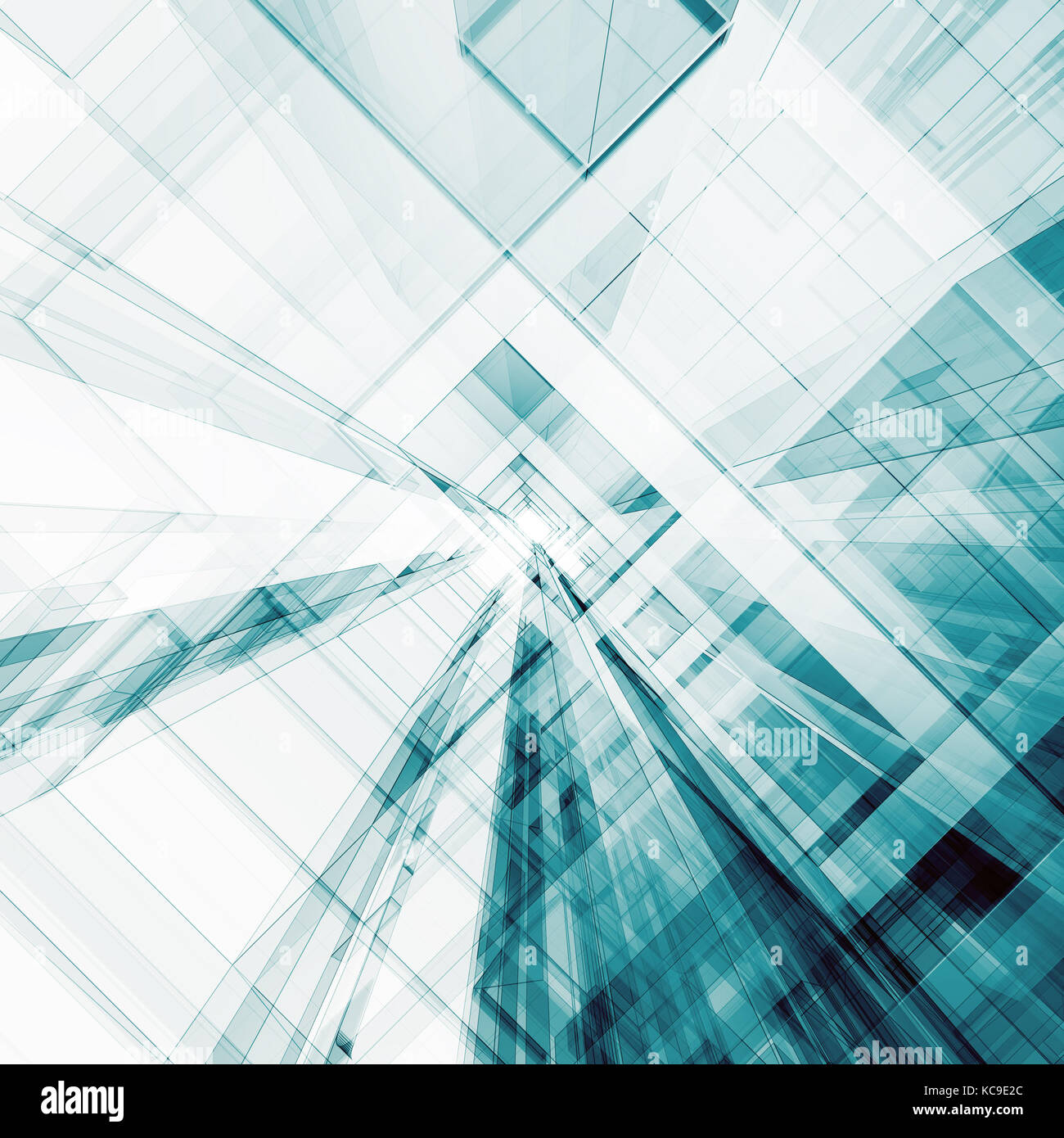 Abstract architecture 3d rendering Stock Photo - Alamy