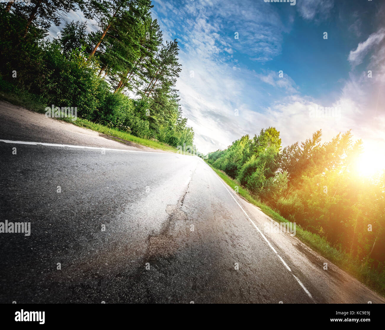 Road way forward direction Stock Photo - Alamy