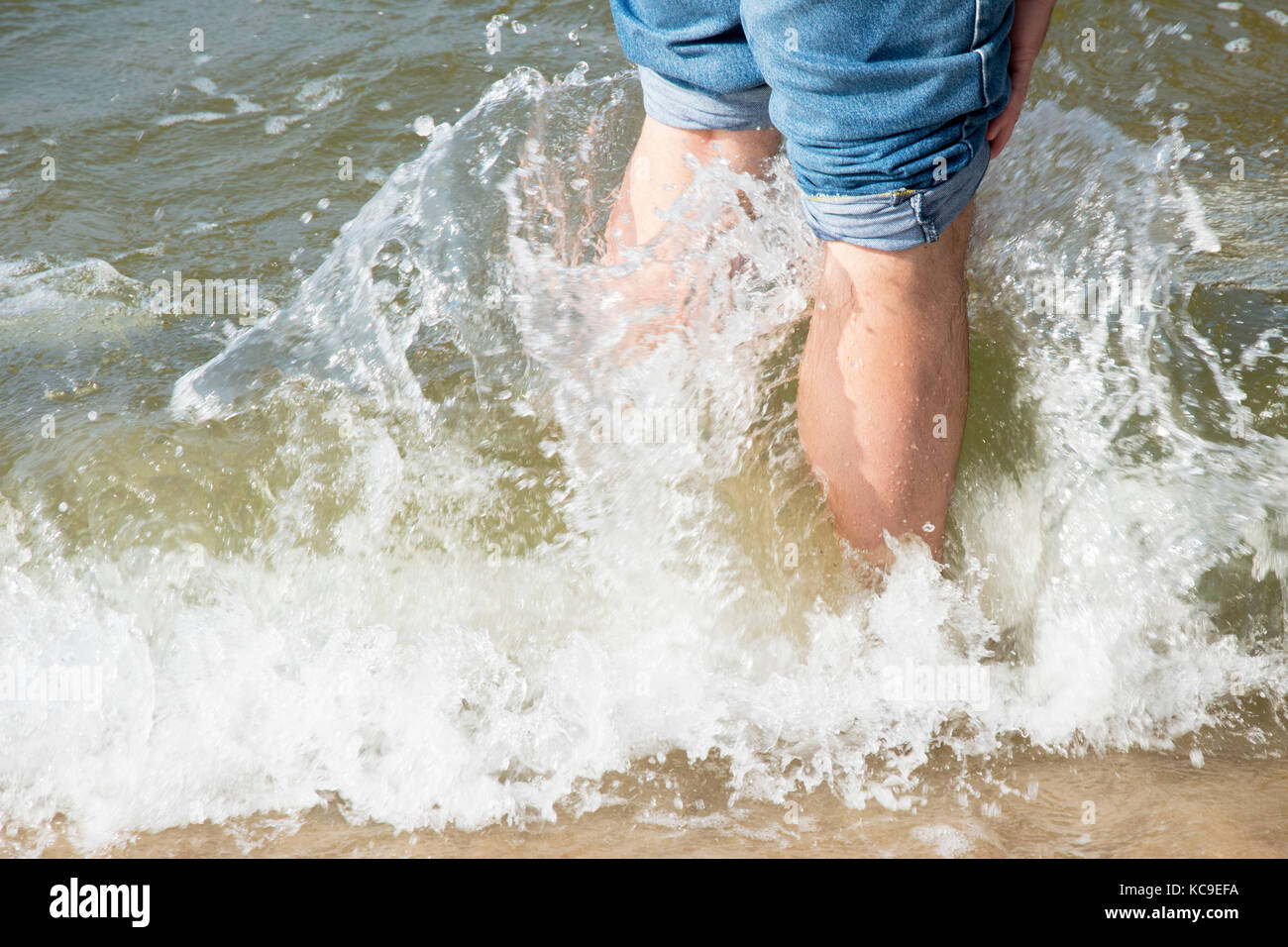 legs in wave sea photo. Beautiful picture, background, wallpaper Stock ...