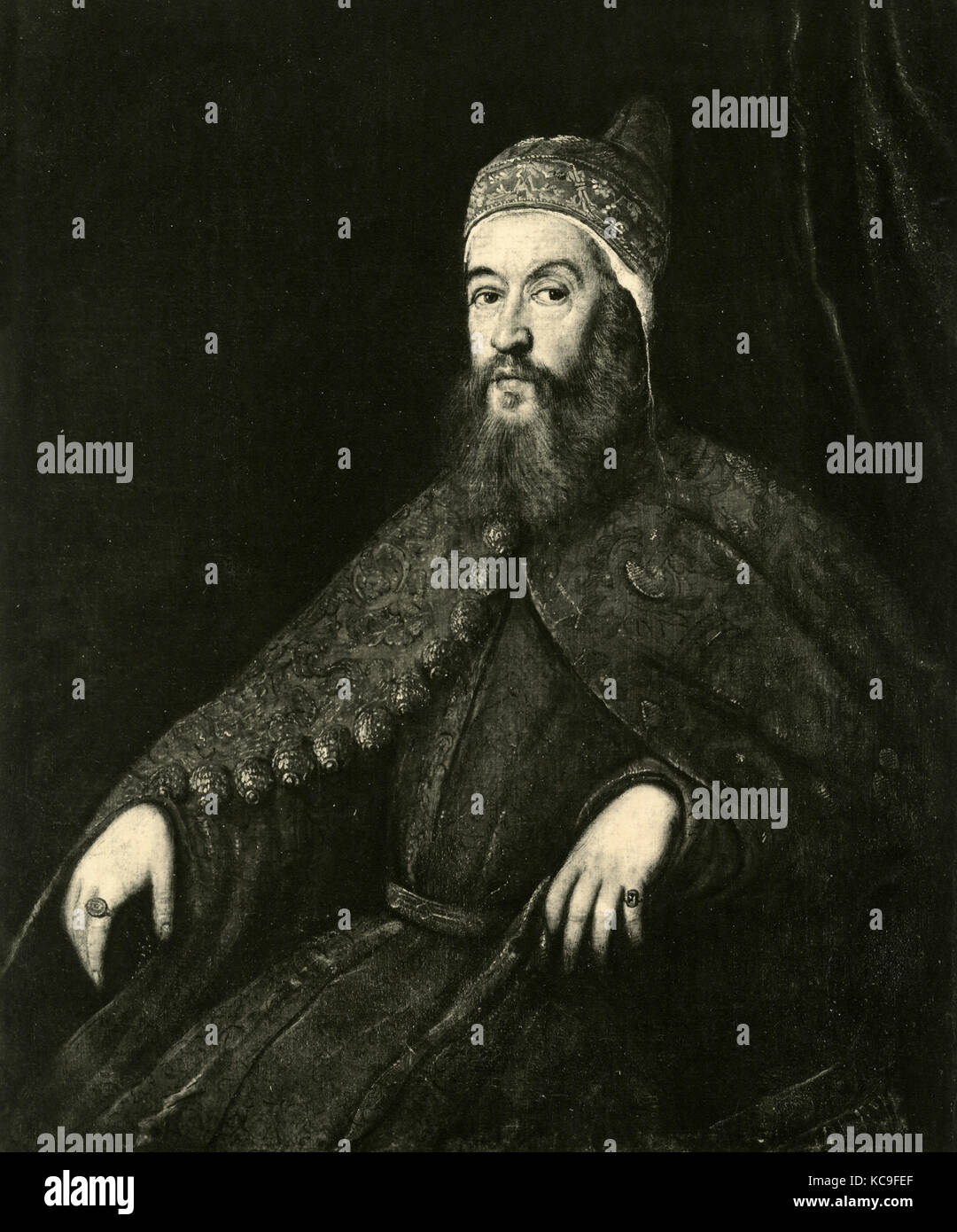 Portrait of Doge Alvise Mocenigo, painting by Jacopo Robusti aka ...