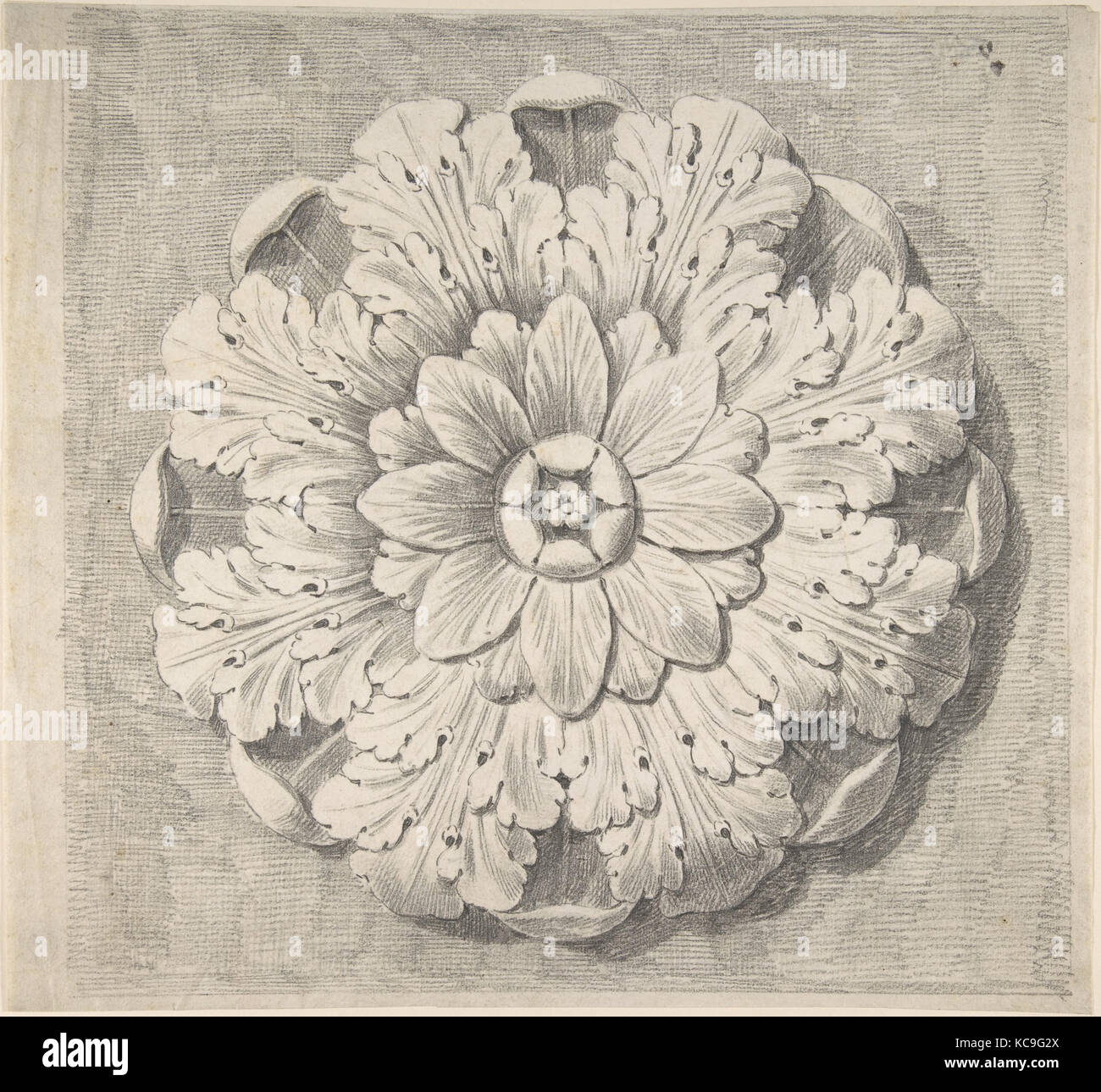 Study of a Classical Rosette, Attributed to Thomas Hardwick, 1776–79 ...