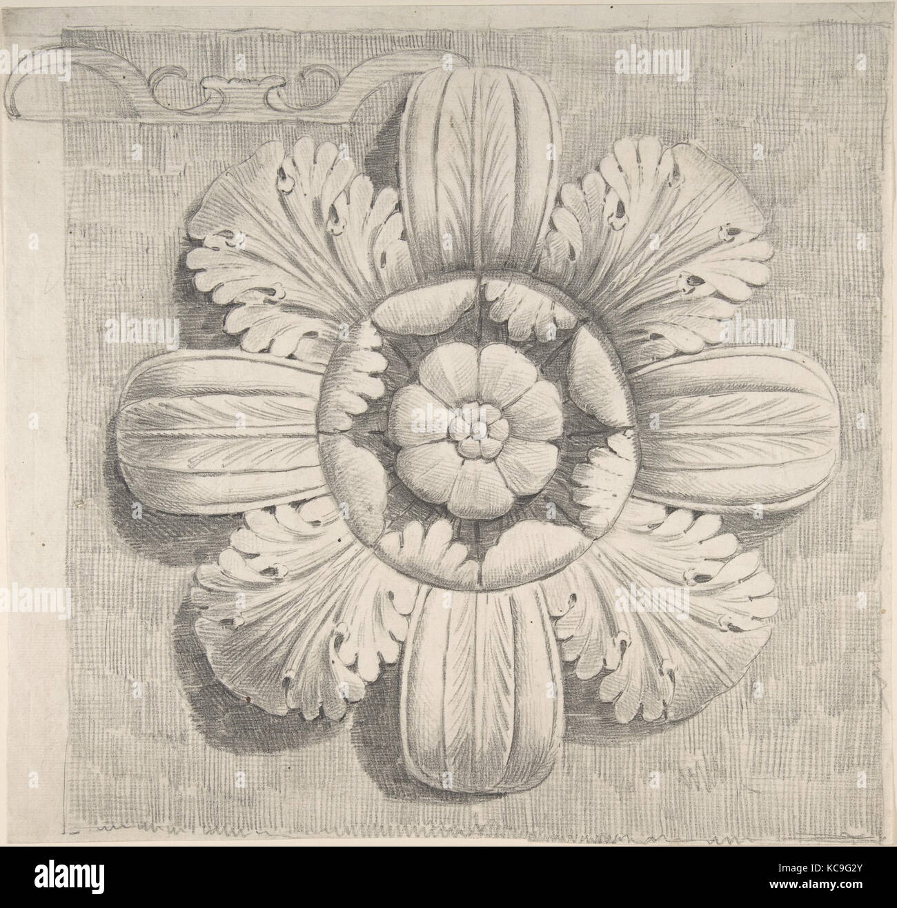 Study of a Classical Rosette, Attributed to Thomas Hardwick, 1776–79 ...