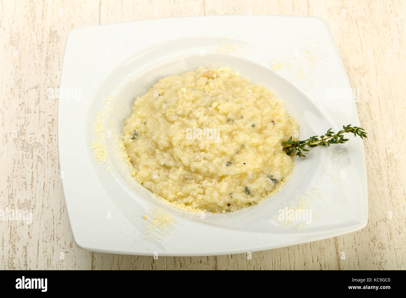 Italian cuisine - Risotto with blue cheese Stock Photo - Alamy