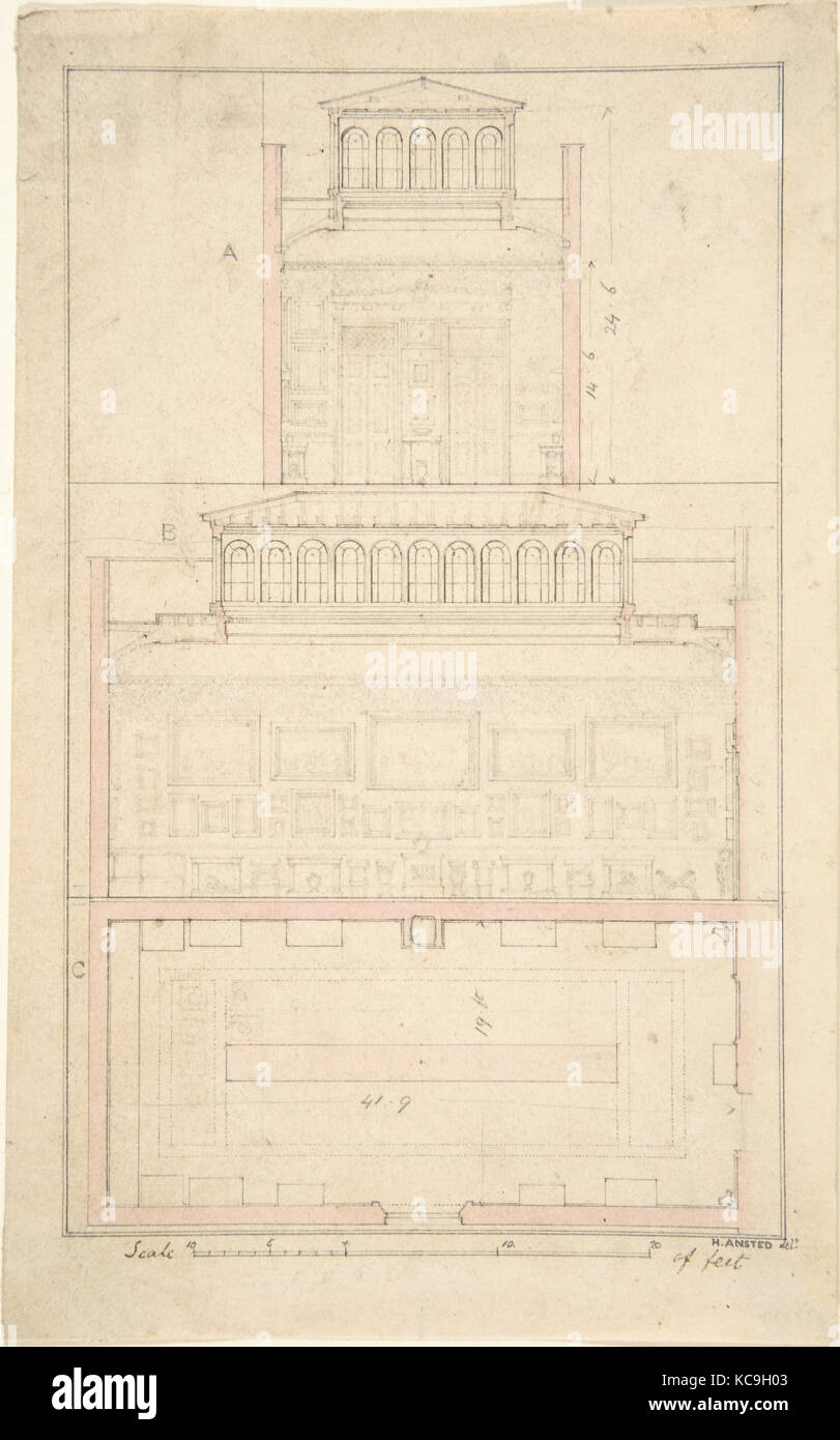 Mansion of Thomas Hope, Flemish Picture Gallery, H. Ansted, ca. 1824 ...