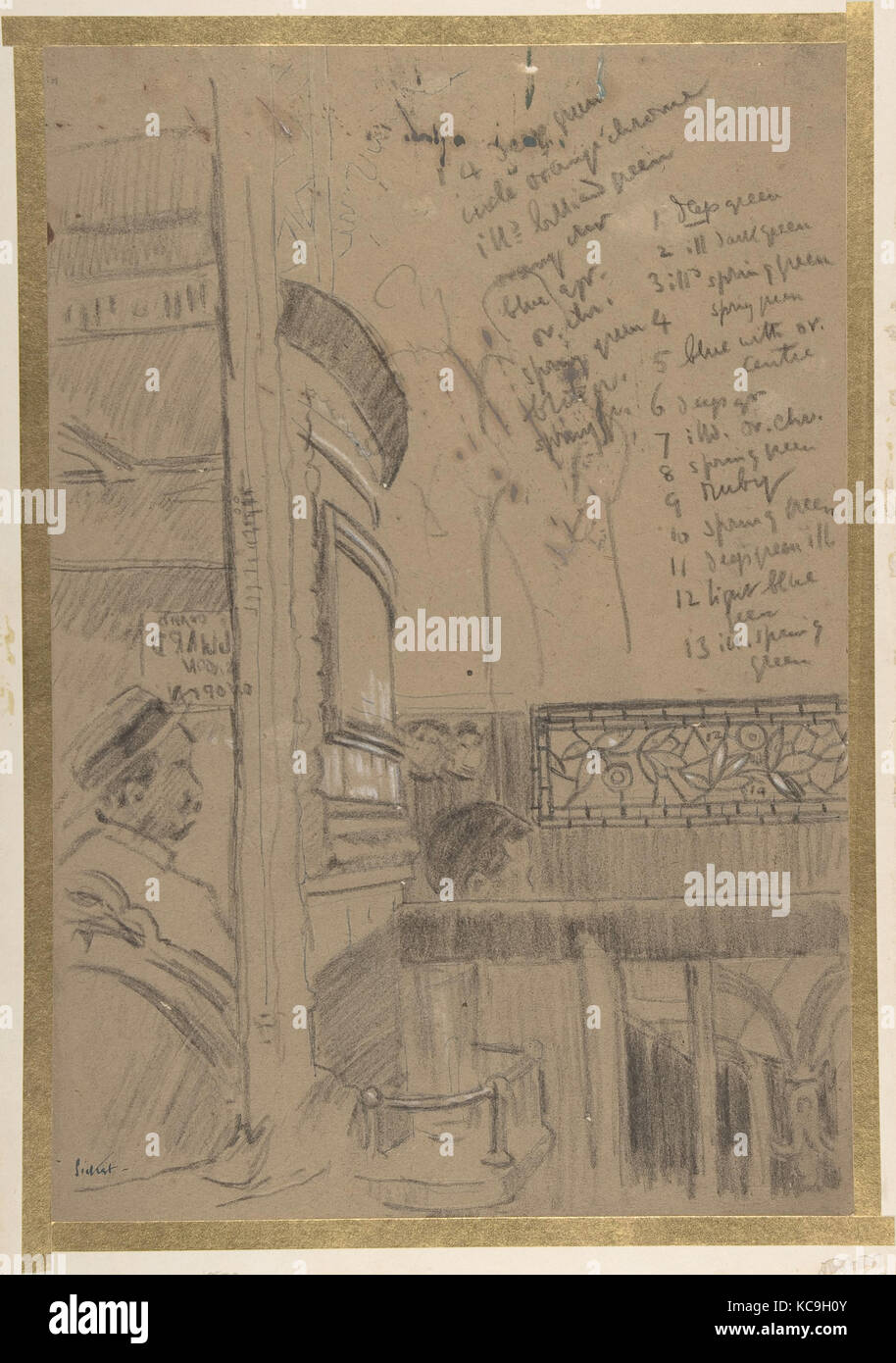 Vesta Victoria at the Old Bedford, Walter Richard Sickert, ca. 1890 ...