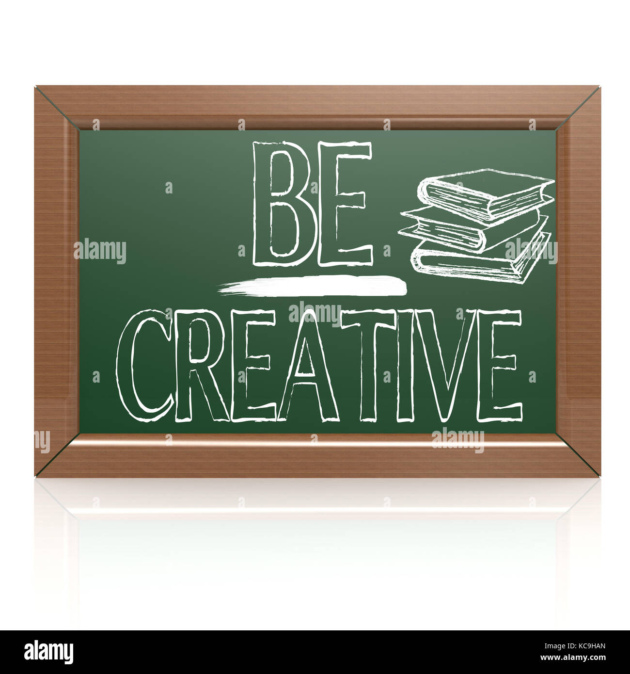 Be Creative written with chalk on blackboard image with hi-res rendered ...
