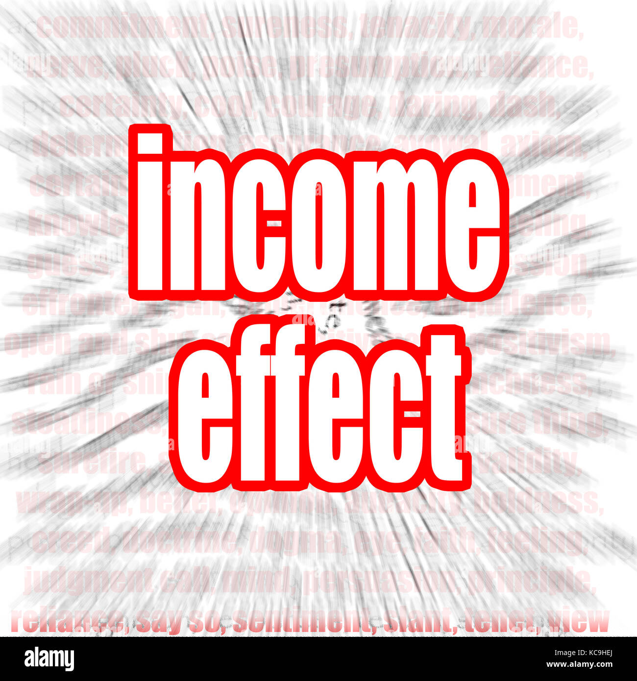 Income effect word image with hi-res rendered artwork that could be ...