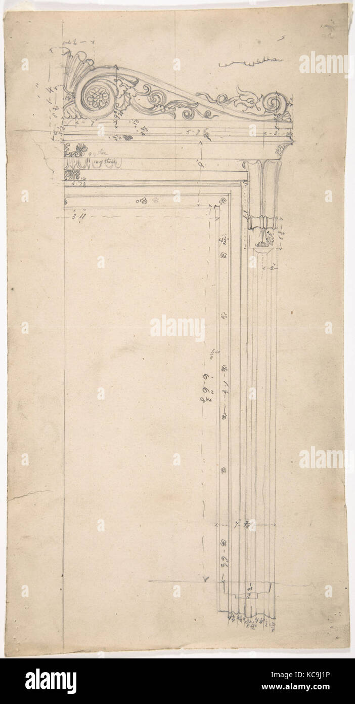 Design for a Door Frame, for 37 Tavistock Place, London, Anonymous ...