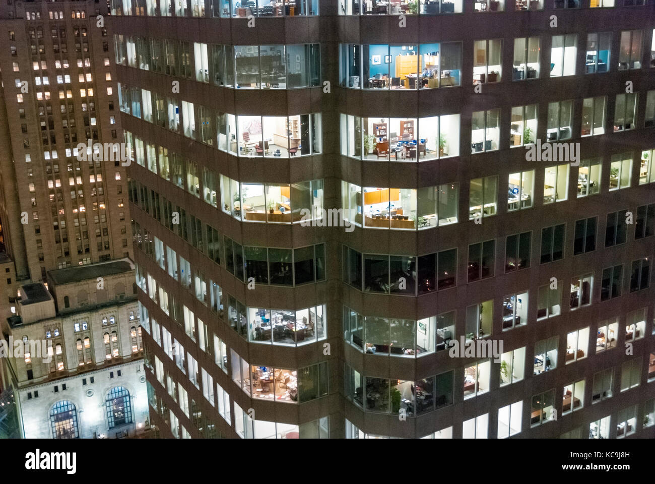 Toronto Bay Street finance district office towers Stock Photo - Alamy