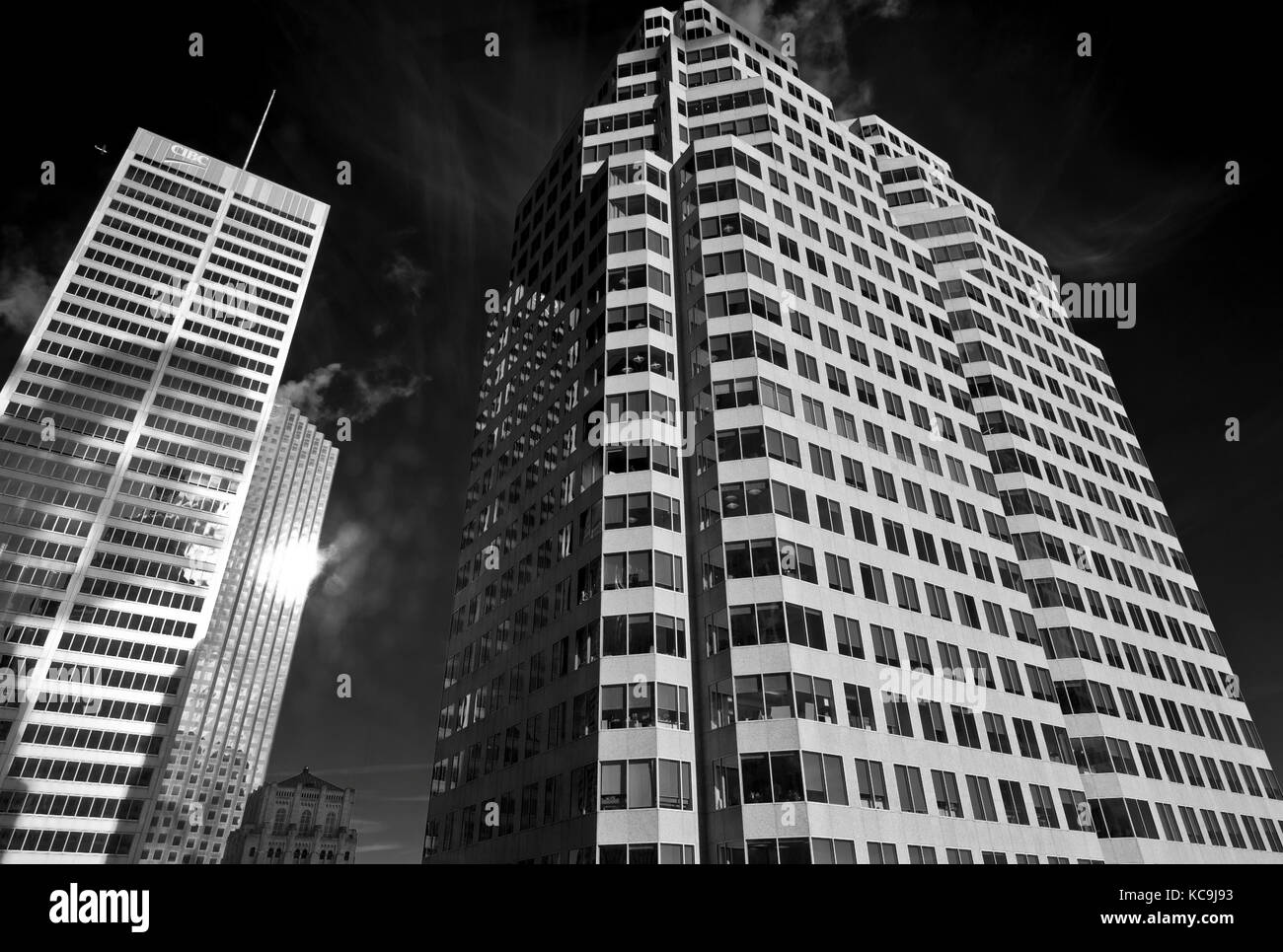 Brookfield Place North tower in Toronto downtown, Bay Street banking ...