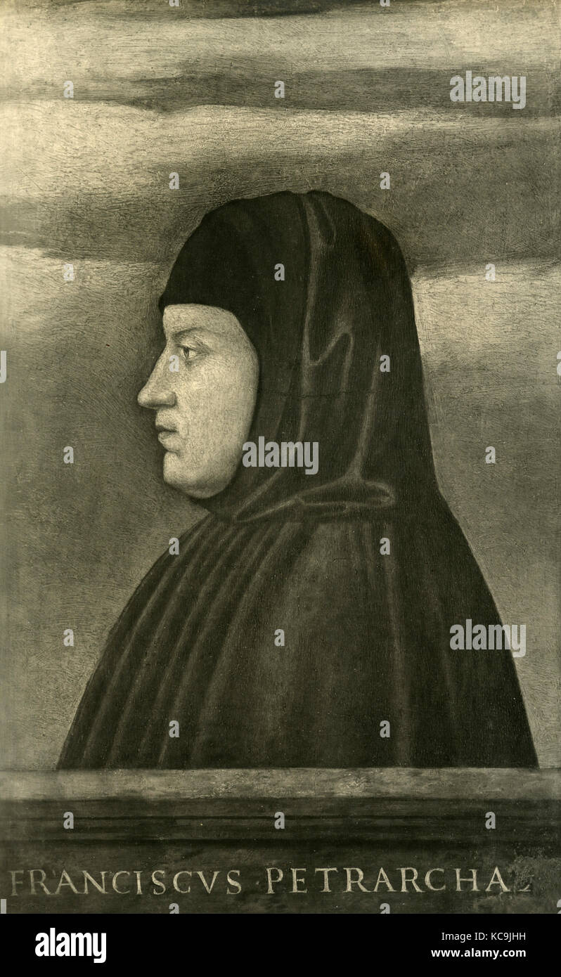 Francesco Petrarca, portrait Stock Photo - Alamy