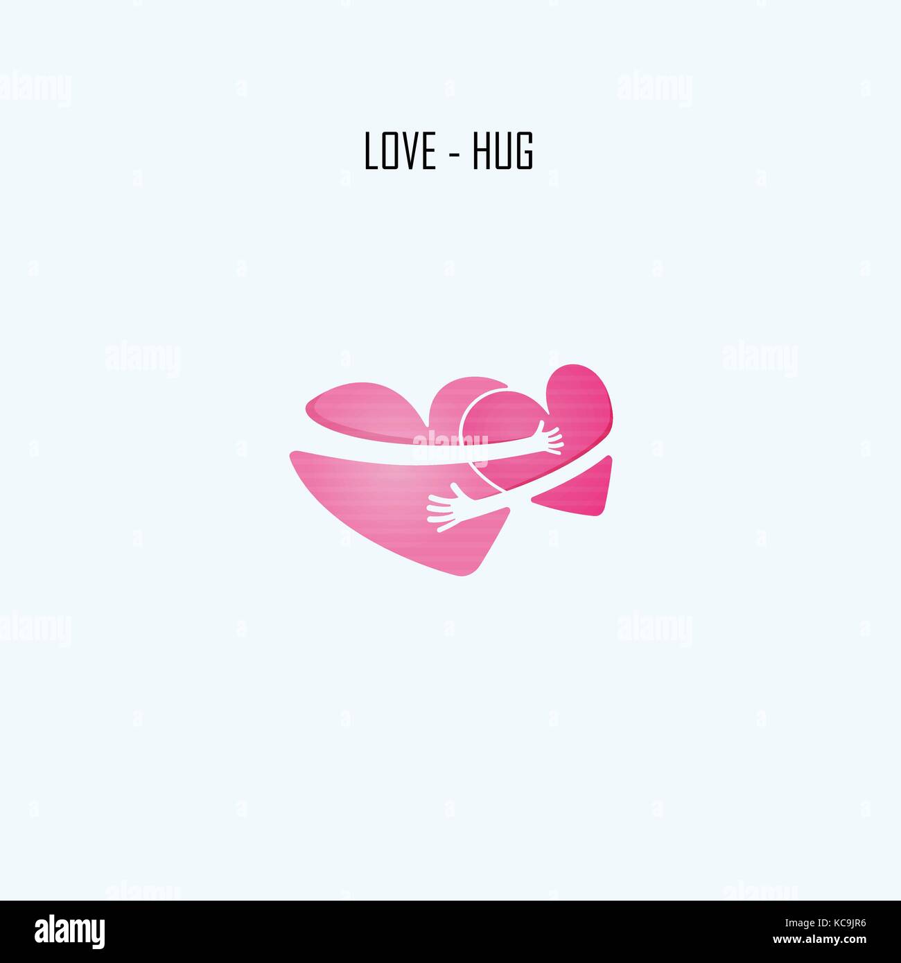 LOVE-HUG-FRIENDS FOREVER vector logo design template.Aid & love icon ...