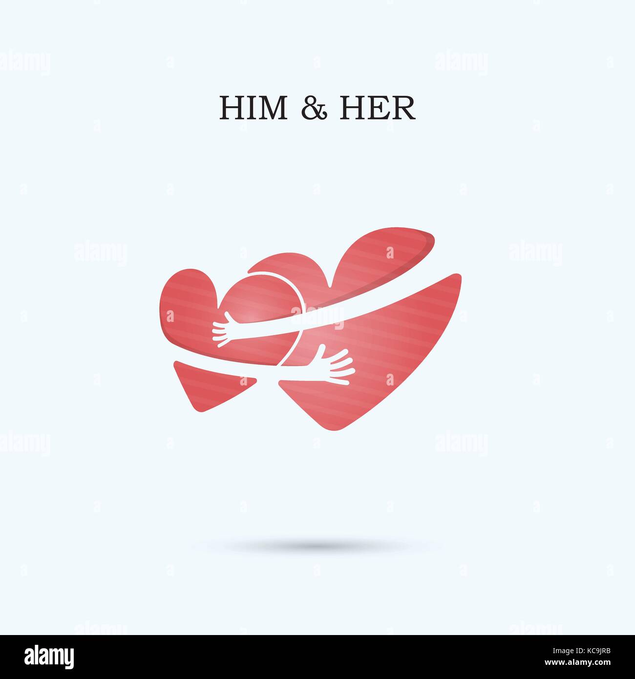HIM and HER,FRIENDS FOREVER vector logo design template.Wedding logo ...