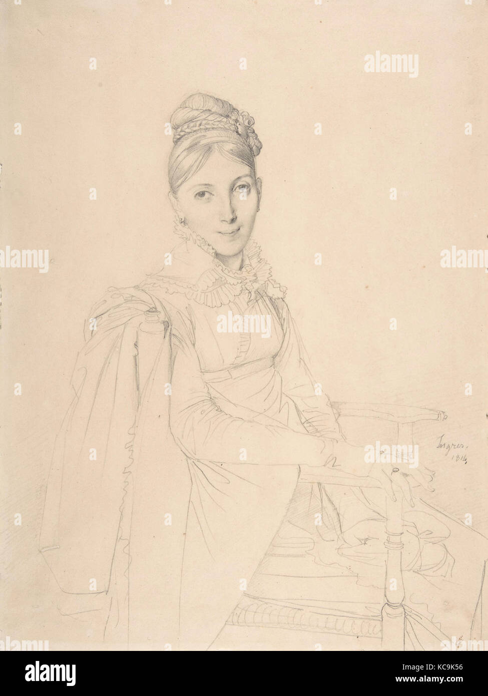 Jean auguste dominique ingres portrait hi-res stock photography and ...