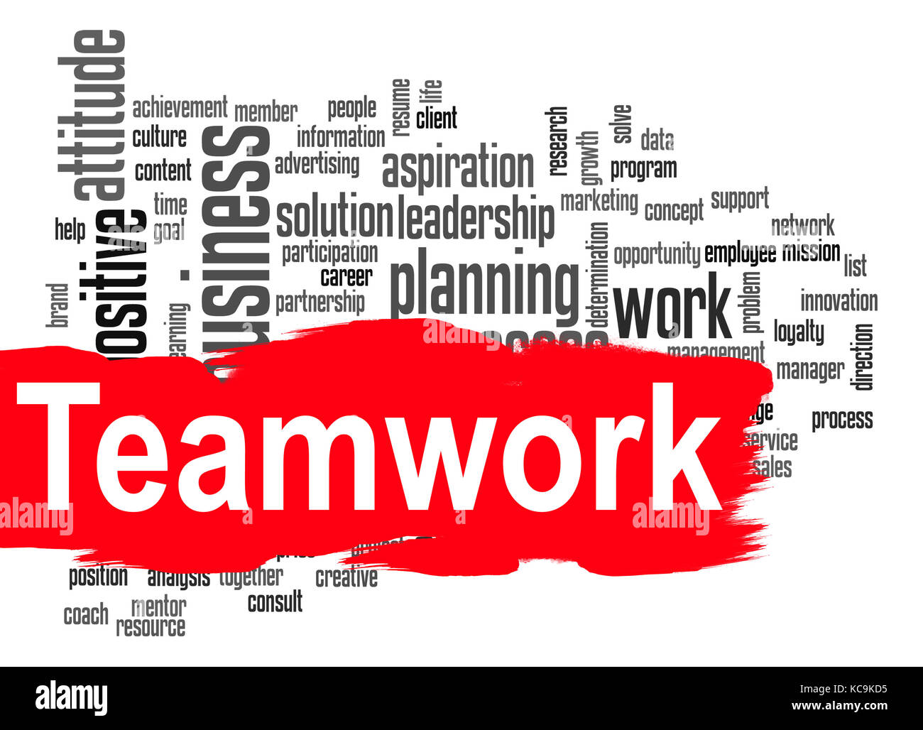 Teamwork word cloud image with hi-res rendered artwork that could be ...