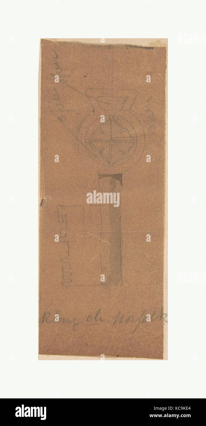 Key from Norfolk Church, Richardson Ellson & Co., ca. 1880 Stock Photo ...