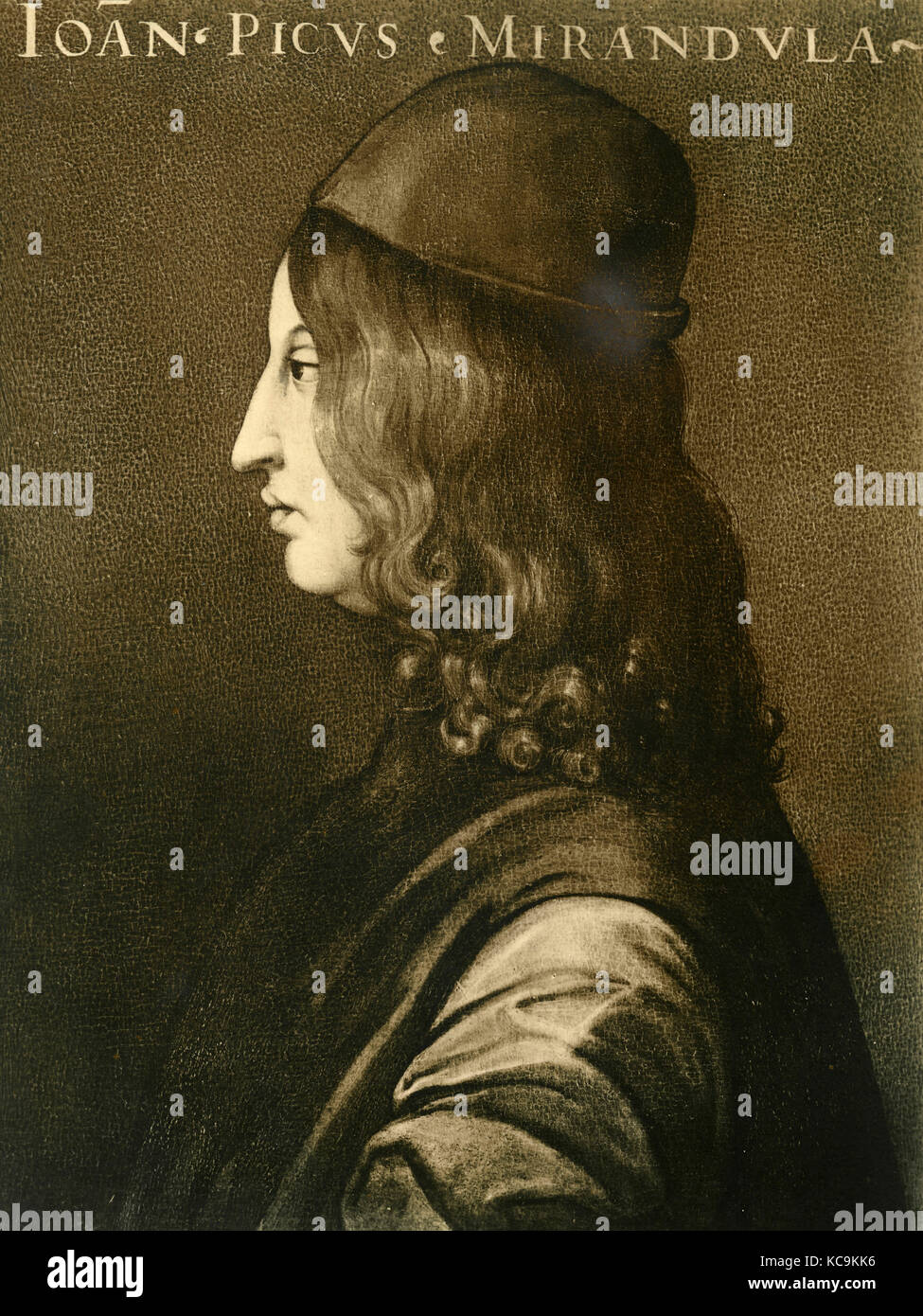 Giovanni Pico della Mirandola, painting Stock Photo - Alamy