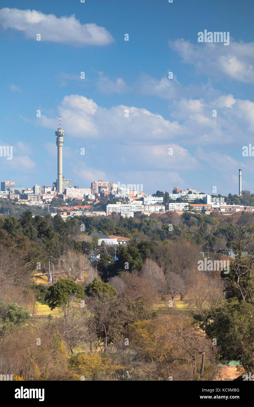 View of skyline from James and Ethel Gray Park, Melrose, Johannesburg ...