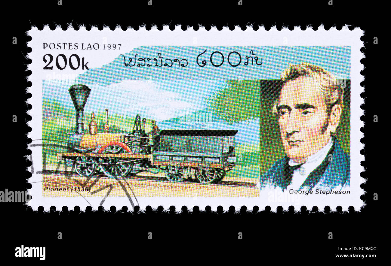 Postage stamp from Australian depicting the Tasmanian steam train ...