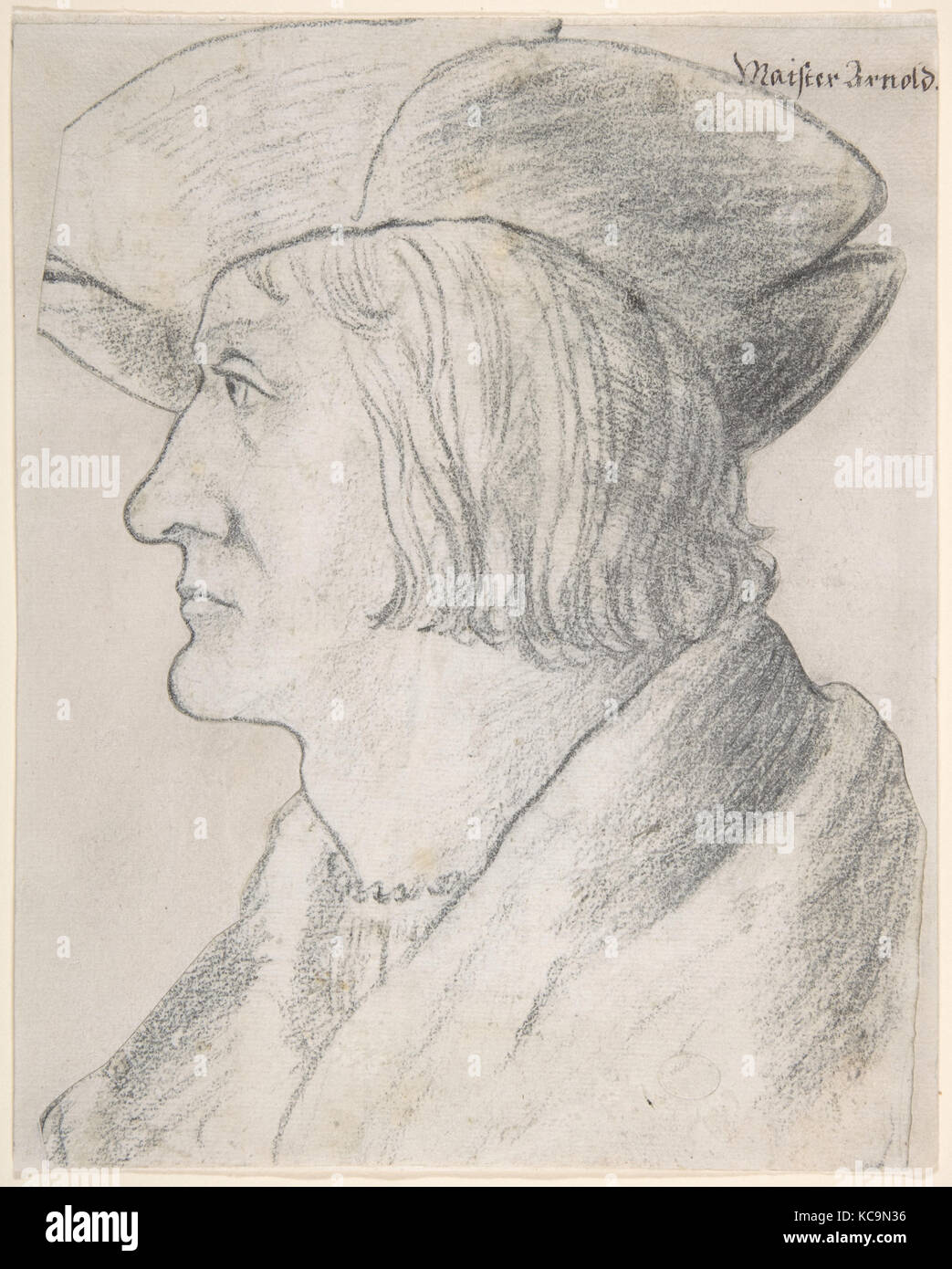 Portrait of Simon von Liebenstein (?), Hans Schwarz, ca. 1516 Stock ...