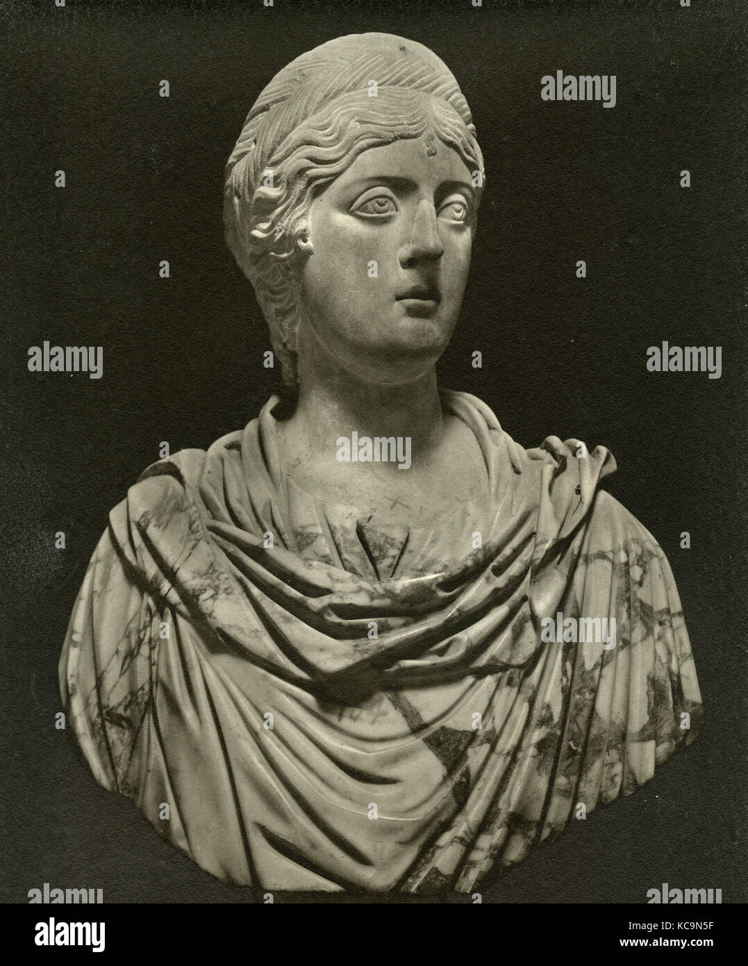 Poppaea Sabina, wife of Nero, marble head Stock Photo - Alamy