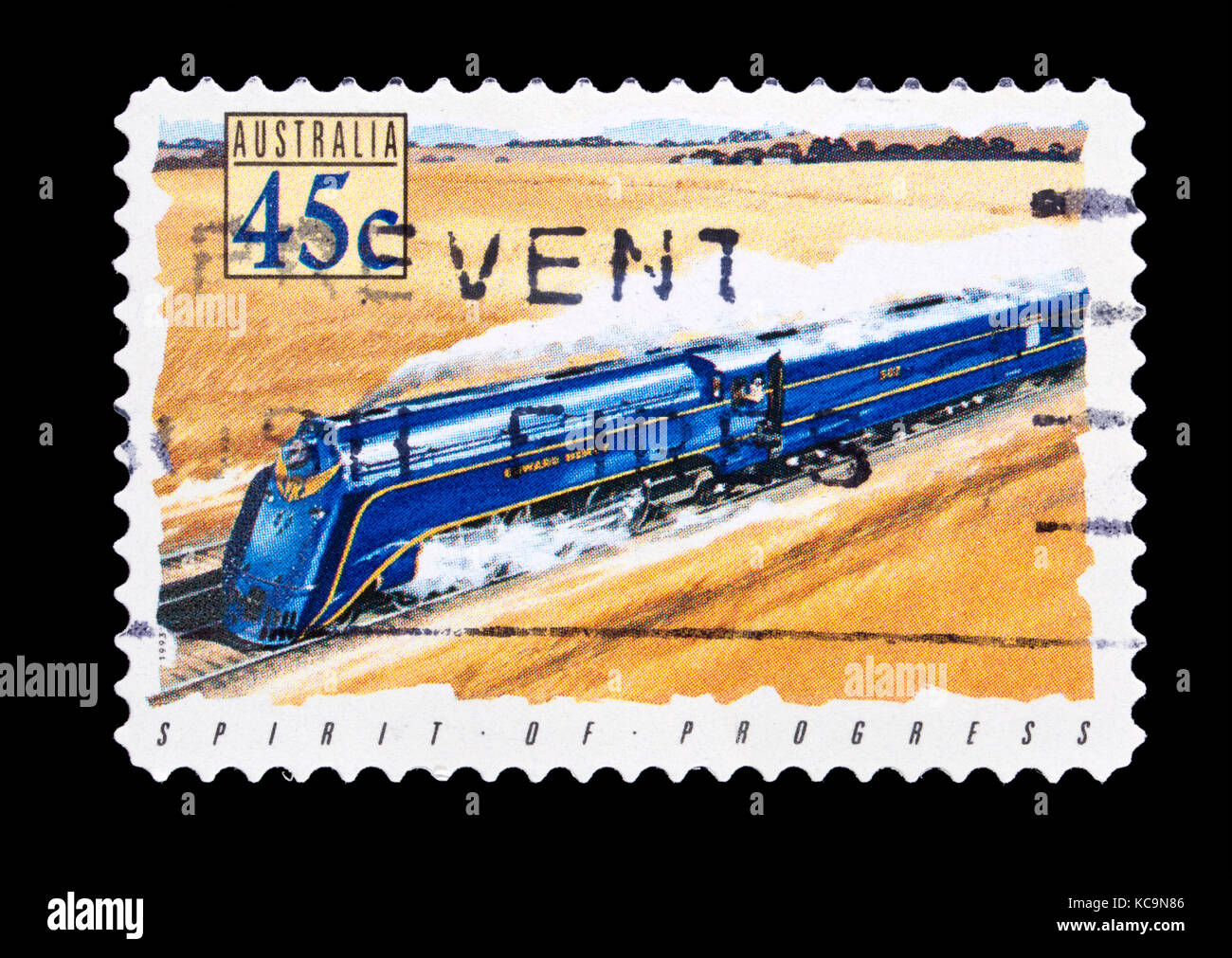 Postage stamp from Australia depicting the steam train Spirit of ...