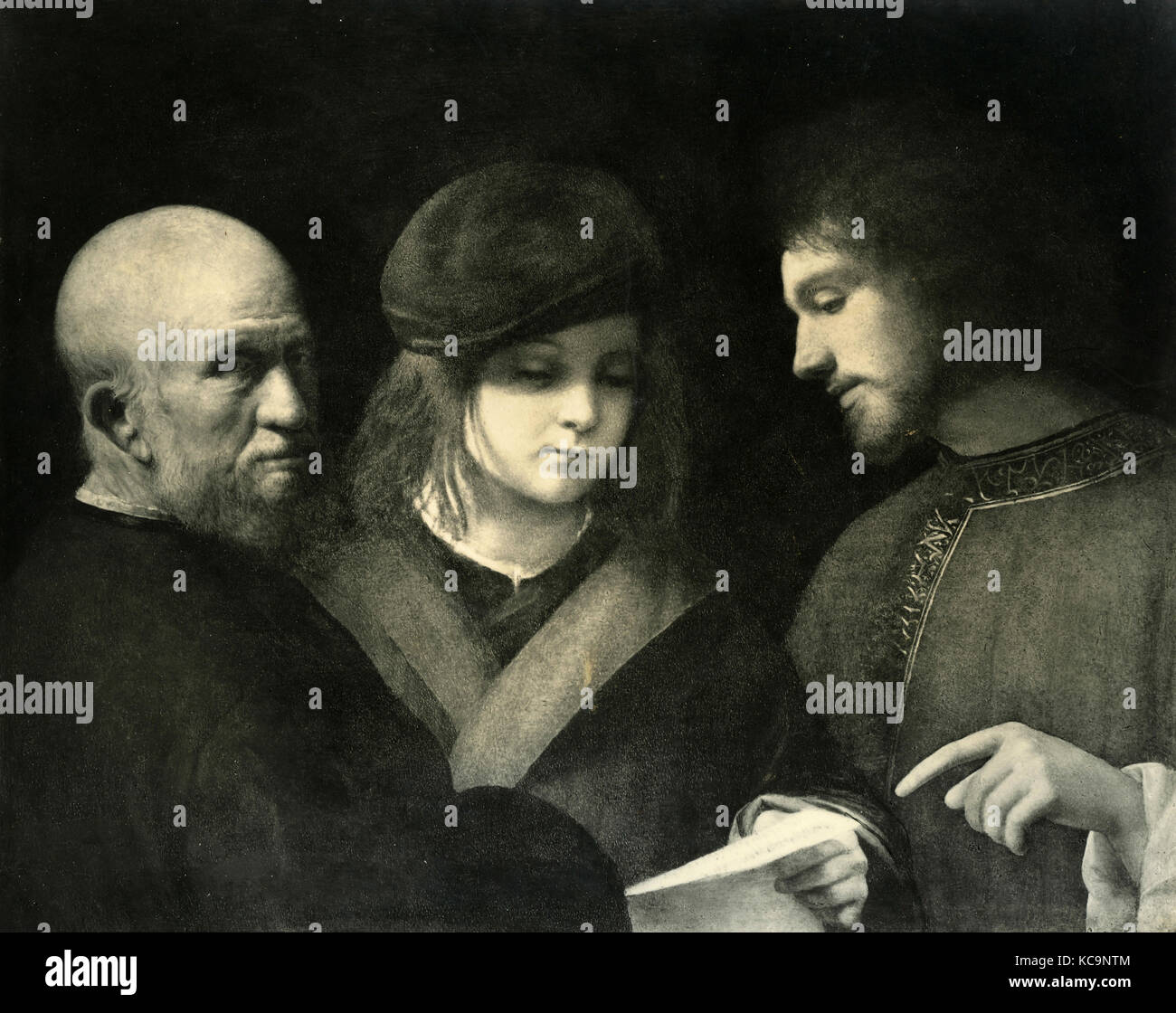 The three Ages, painting by Lorenzo Lotto Stock Photo - Alamy