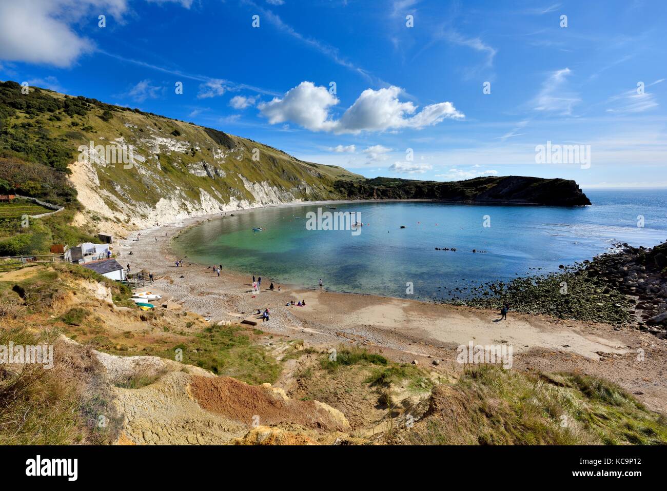 Lulworth cove Dorset England uk Stock Photo - Alamy