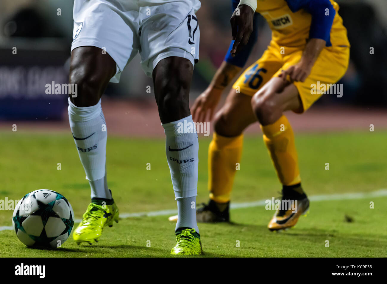 Nicosia, Cyprus - Semptember 26, 2017: Champions League match ball ...