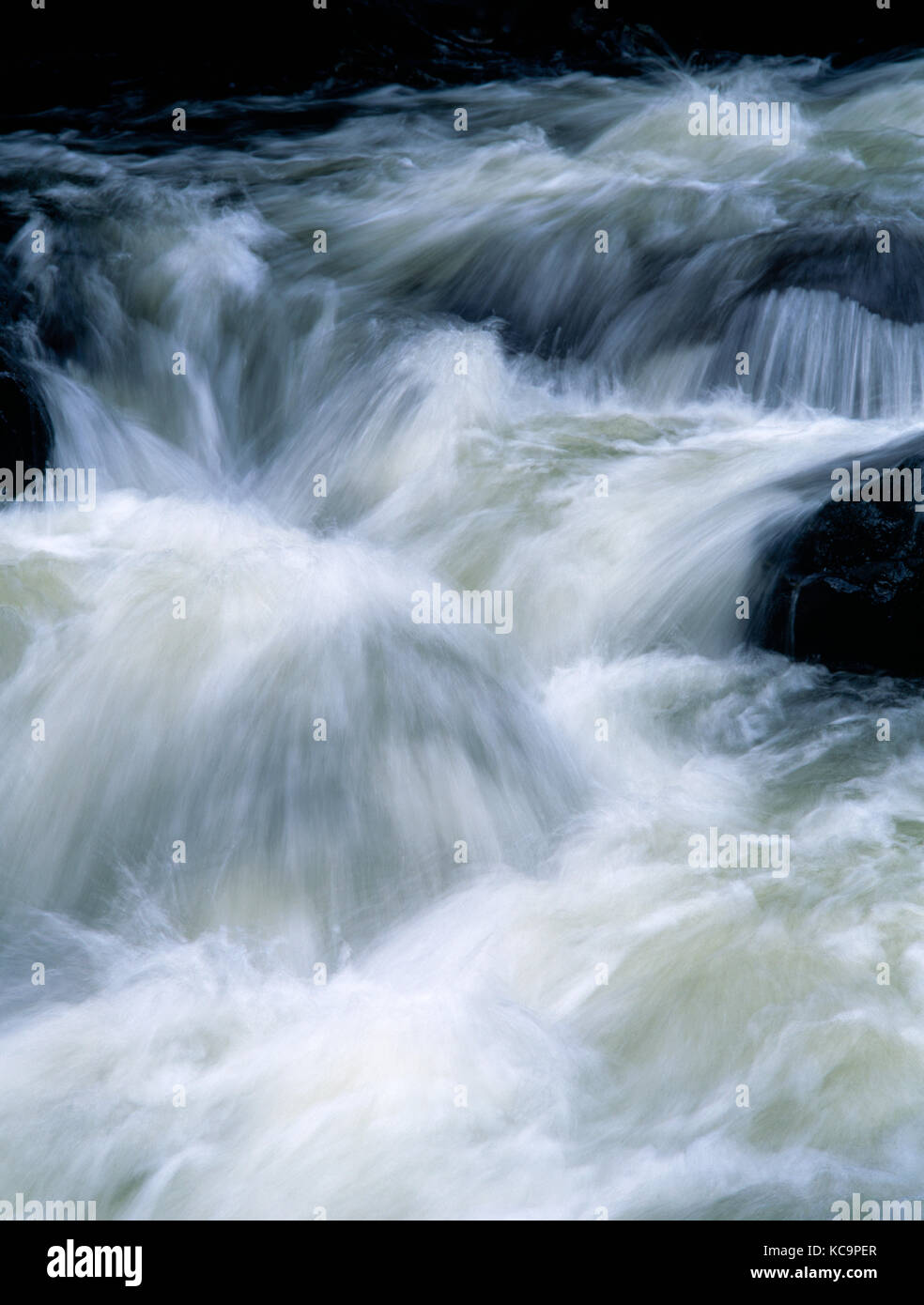 Afon Llugwy, above Swallow Falls, near Betws Y Coed, Conwy, North Wales ...