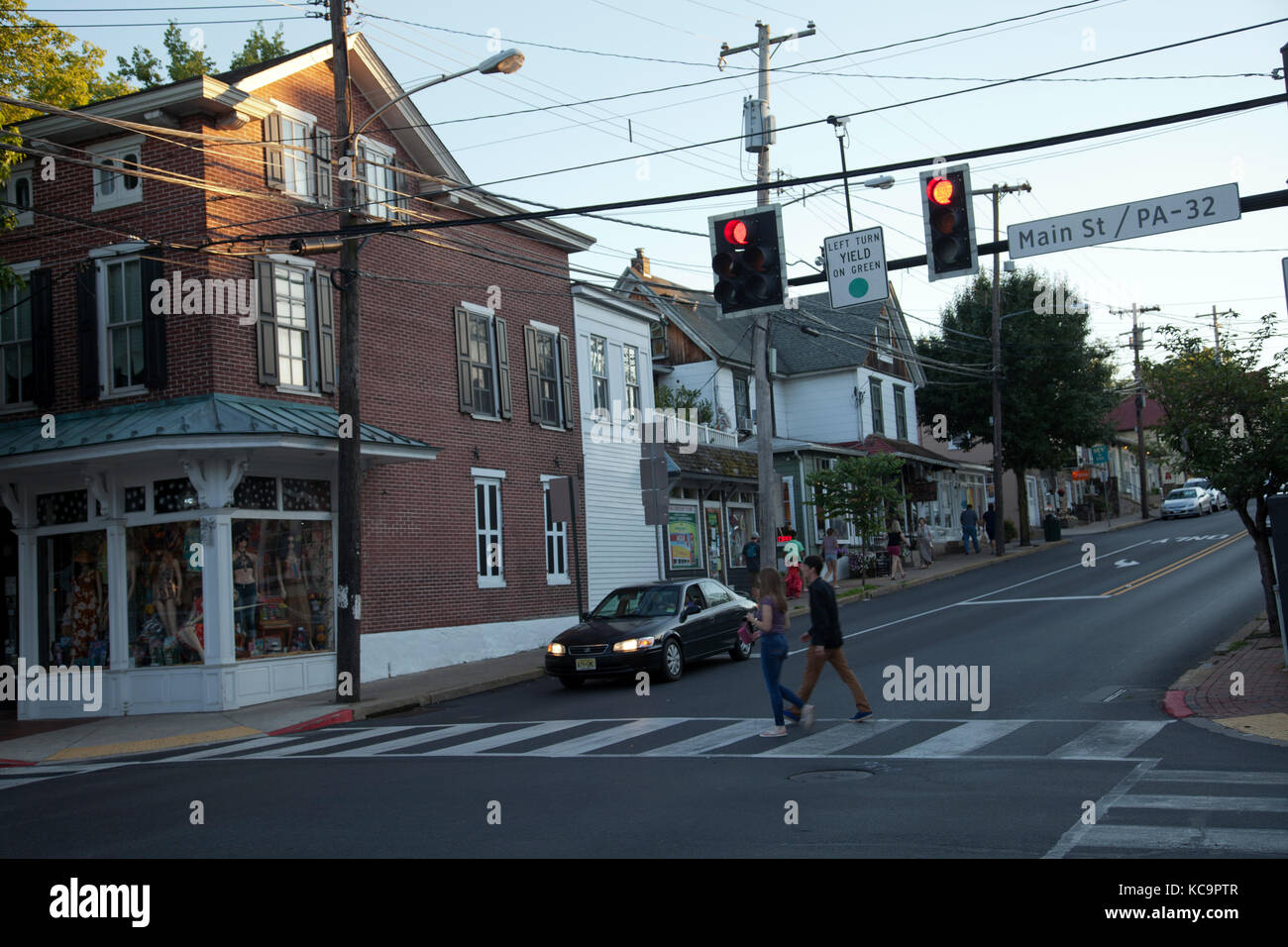 Town of New Hope in Pennsylvania - Bucks County - USA Stock Photo - Alamy