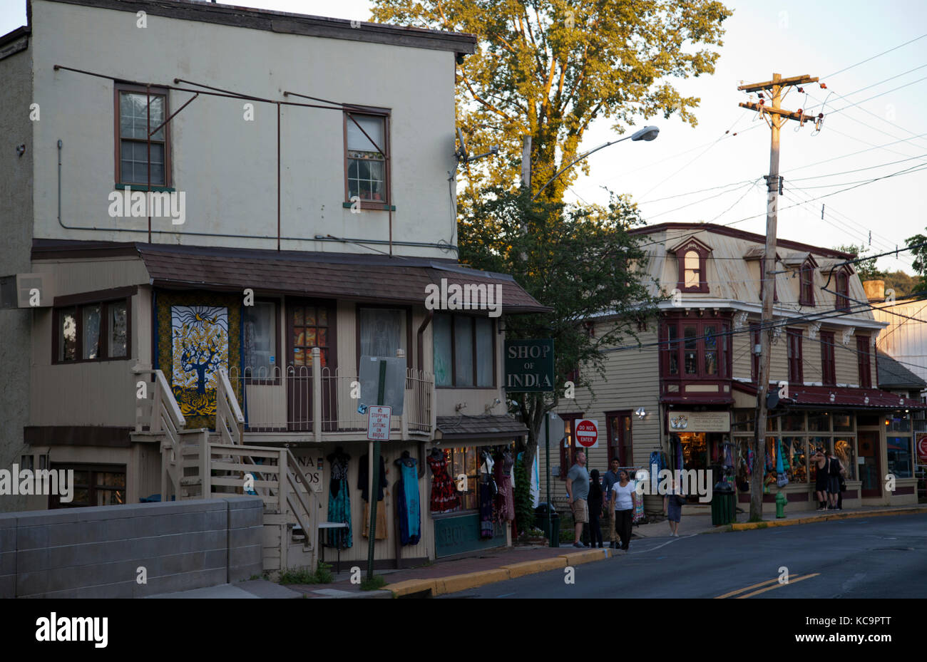 Town of New Hope in Pennsylvania - Bucks County - USA Stock Photo - Alamy