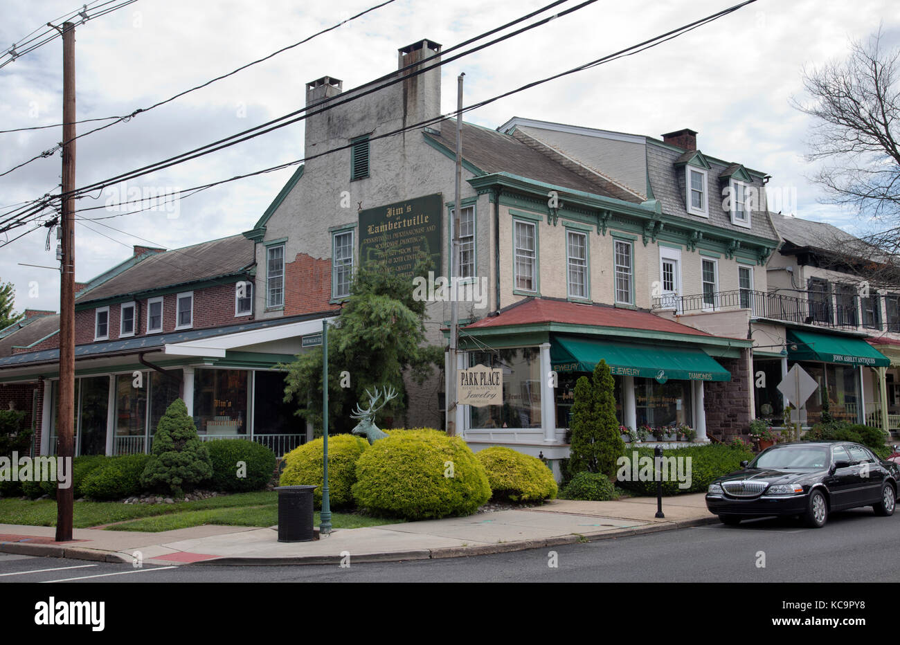 Riverside Town of Lambertville NJ - USA Stock Photo - Alamy