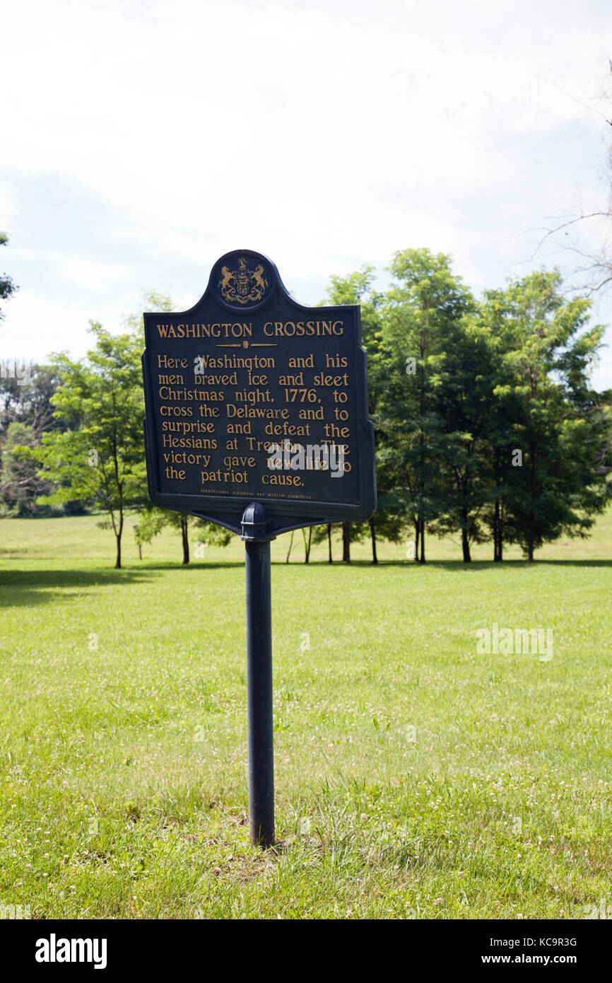 Washington crossing historic hi-res stock photography and images - Alamy
