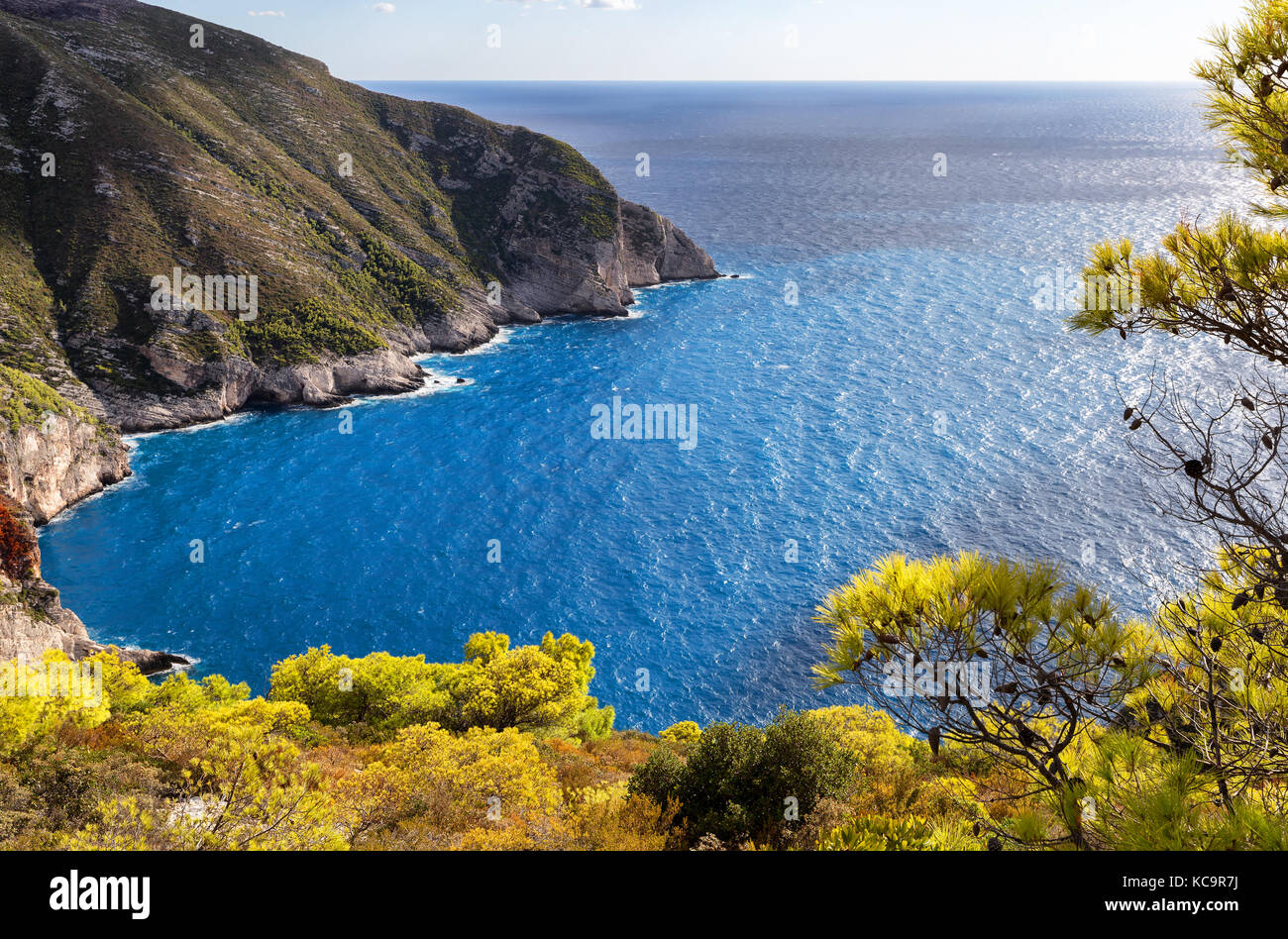 Ionian sea with crystal blue water Stock Photo - Alamy