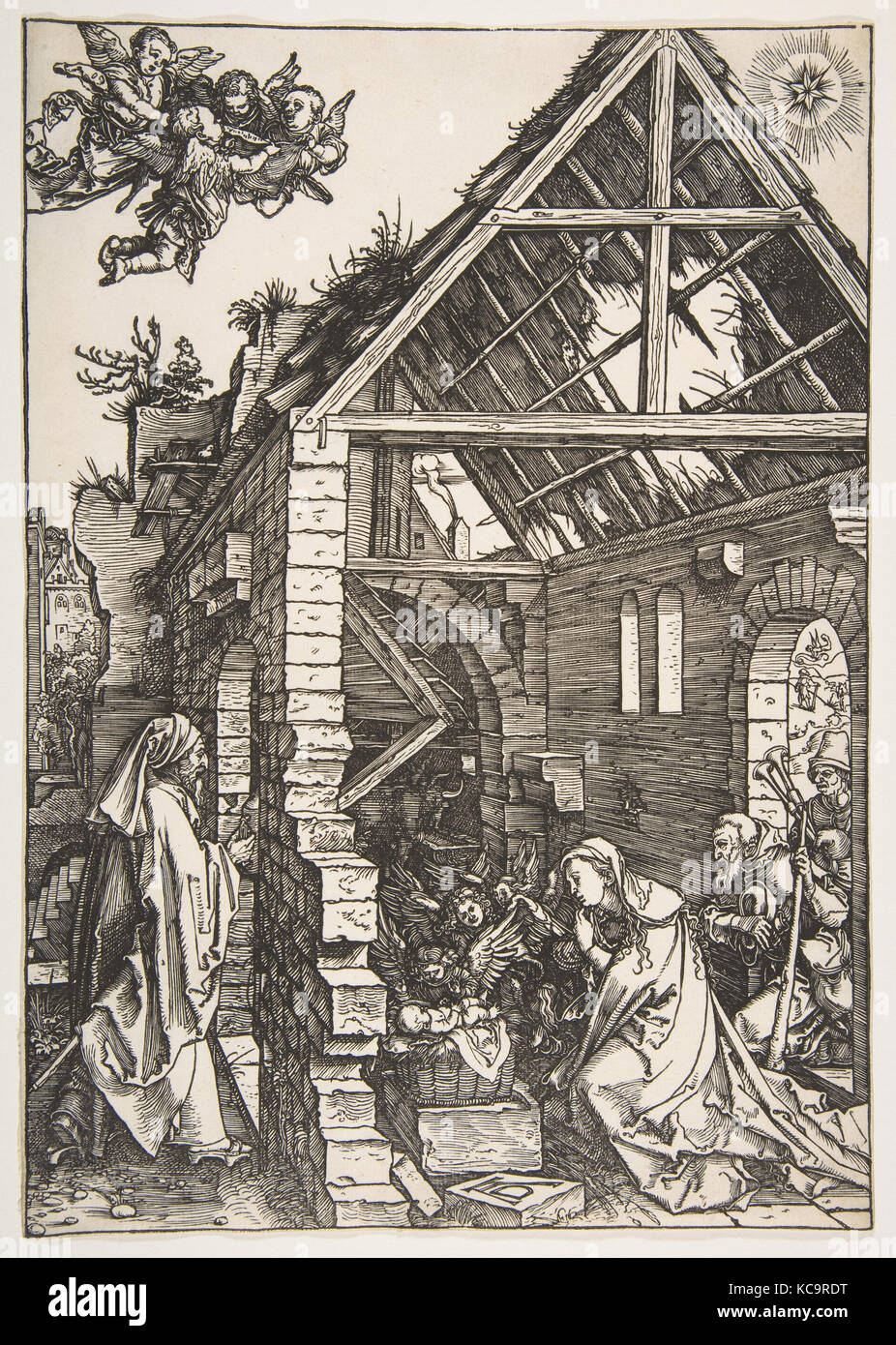 The Nativity, from The Life of the Virgin, Albrecht Dürer, 1502–3 Stock ...