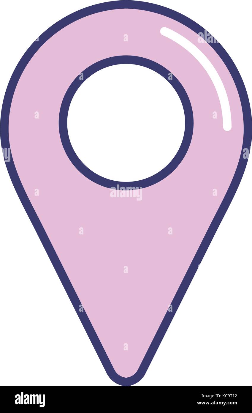 location symbol to search in the map icon Stock Vector Image & Art - Alamy