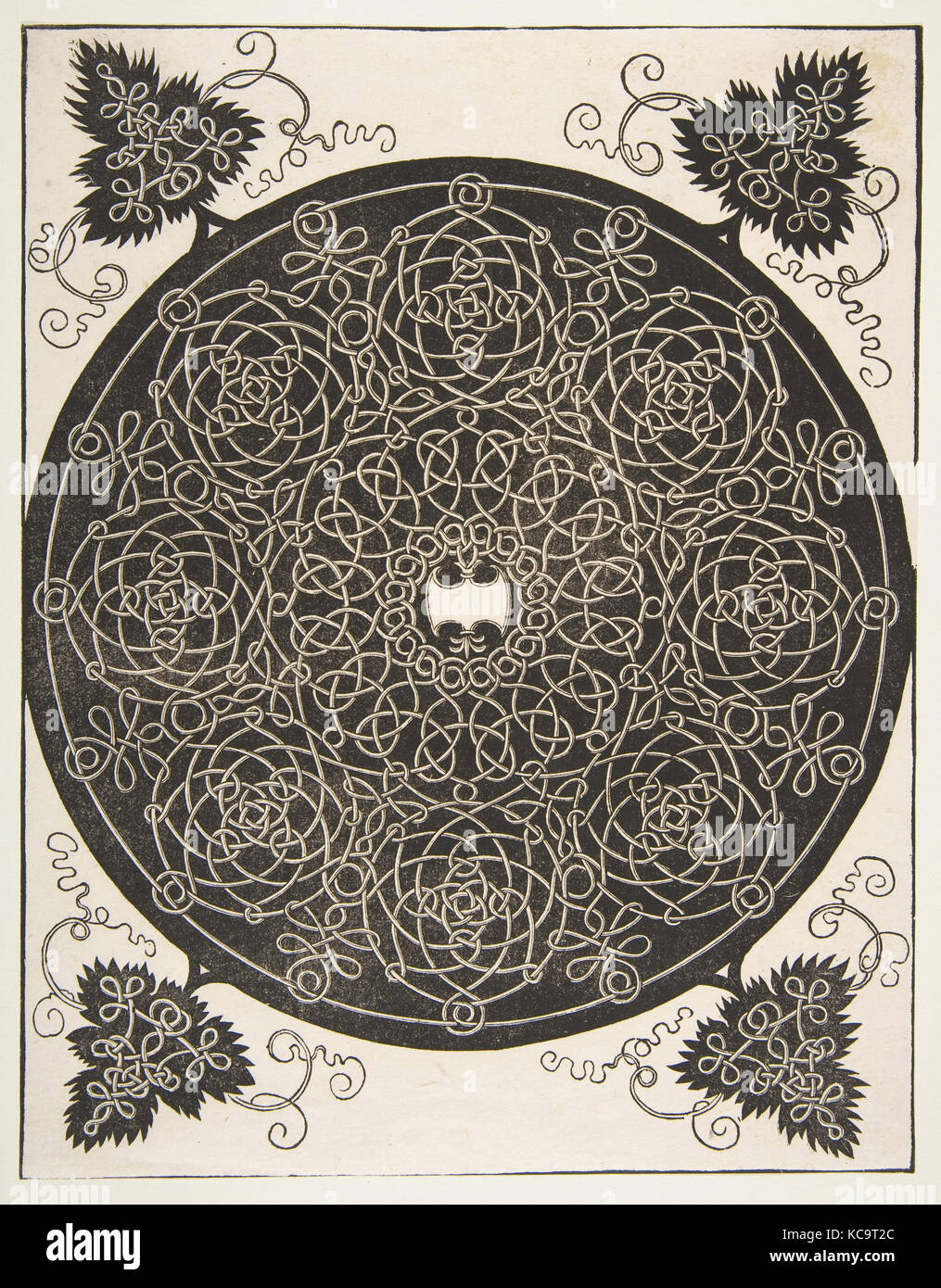 “The Third Knot”. Interlaced Roundel with Eight Wreaths and a Scalloped ...