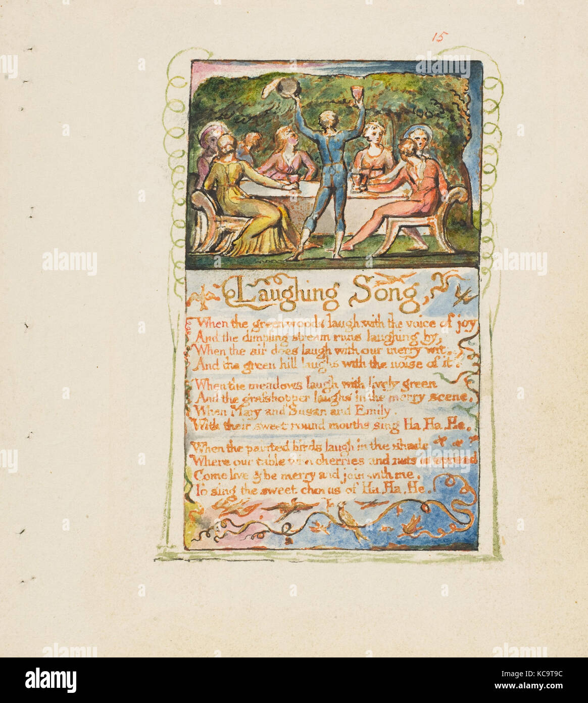 Songs of Innocence and of Experience: Laughing Song, William Blake, ca ...
