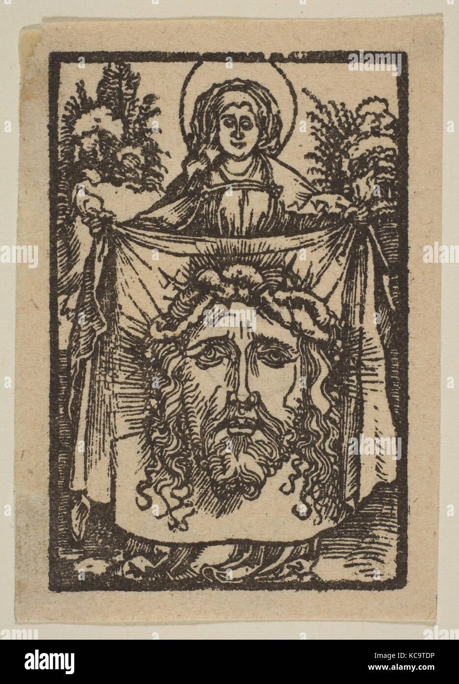 Saint Veronica, n.d., Woodcut, sheet: 2 3/8 x 1 5/8 in. (6.1 x 4.1 cm ...
