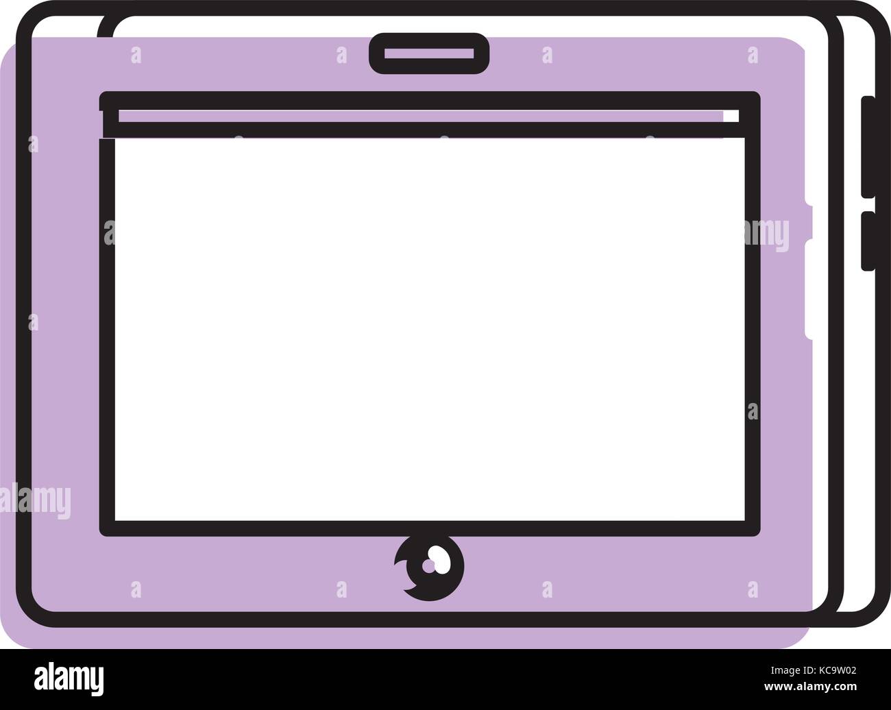 tablet technology touch and digital screen Stock Vector Image & Art - Alamy