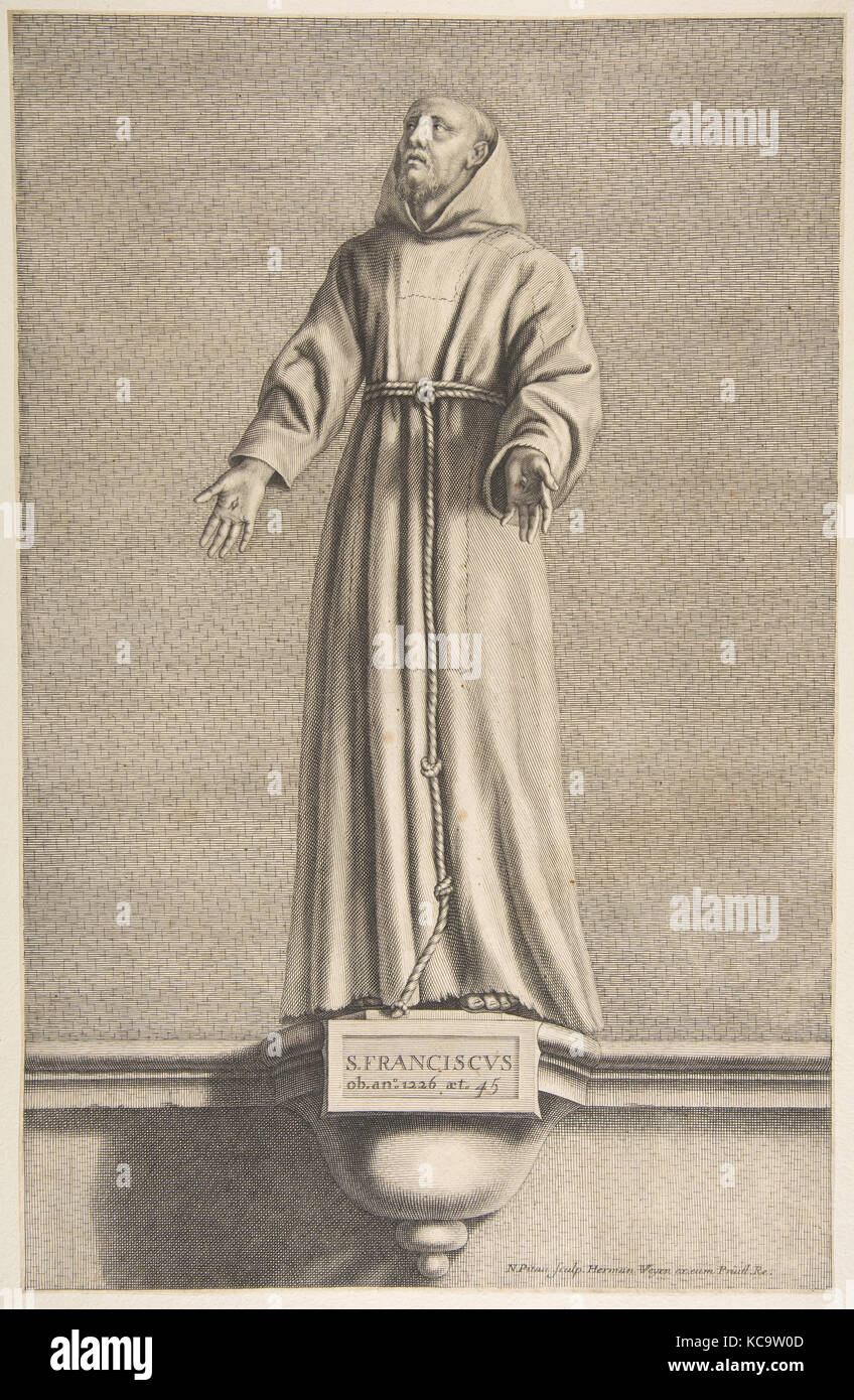 St. Francis, n.d., Engraving with etching, sheet: 16 15/16 x 11 in. (43 ...